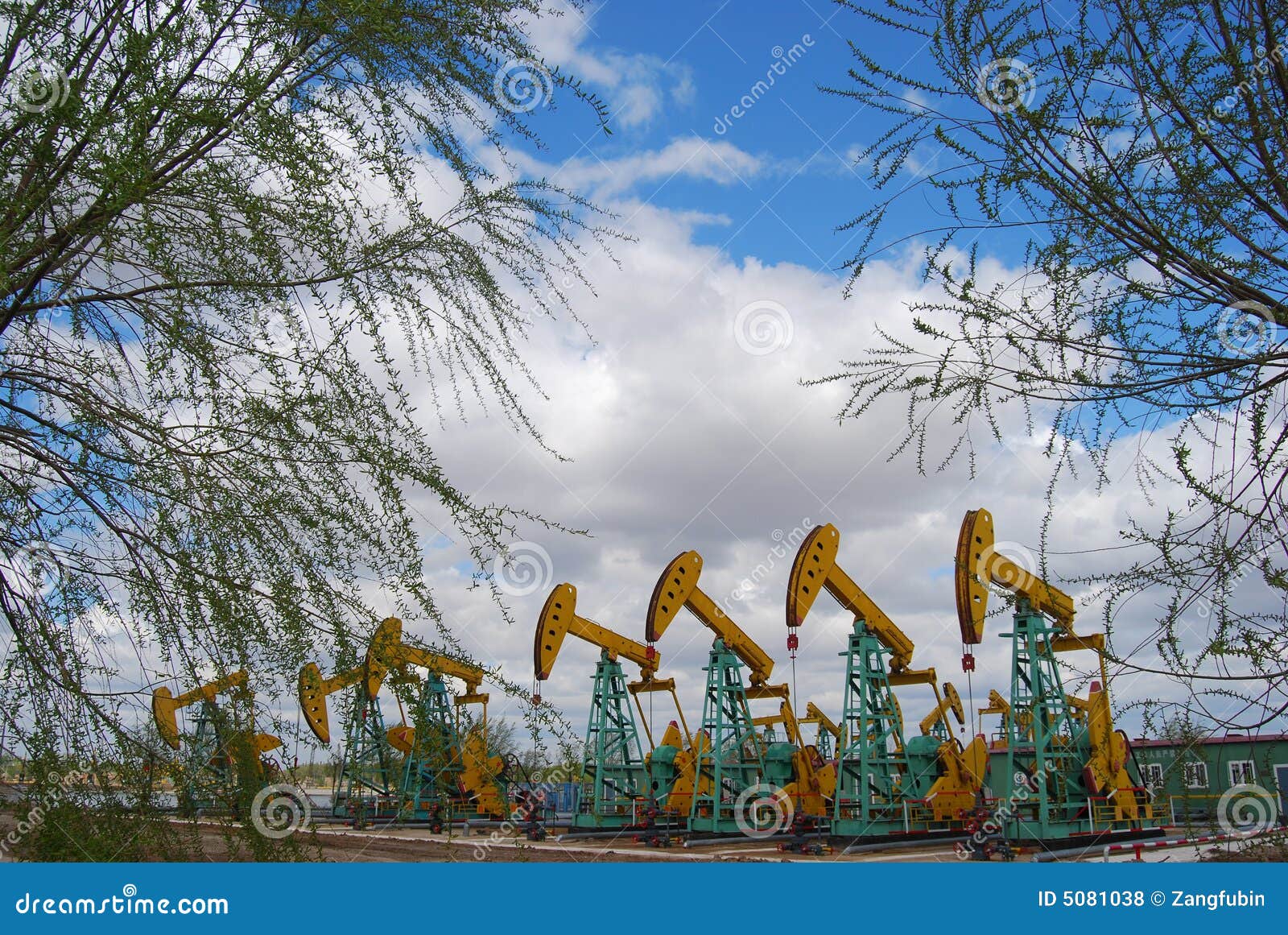 Pumping unit stock photo. Image of oilfield, gasoline - 5081038