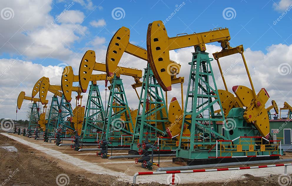 Pumping unit stock photo. Image of exploring, wells, satellite - 5081046