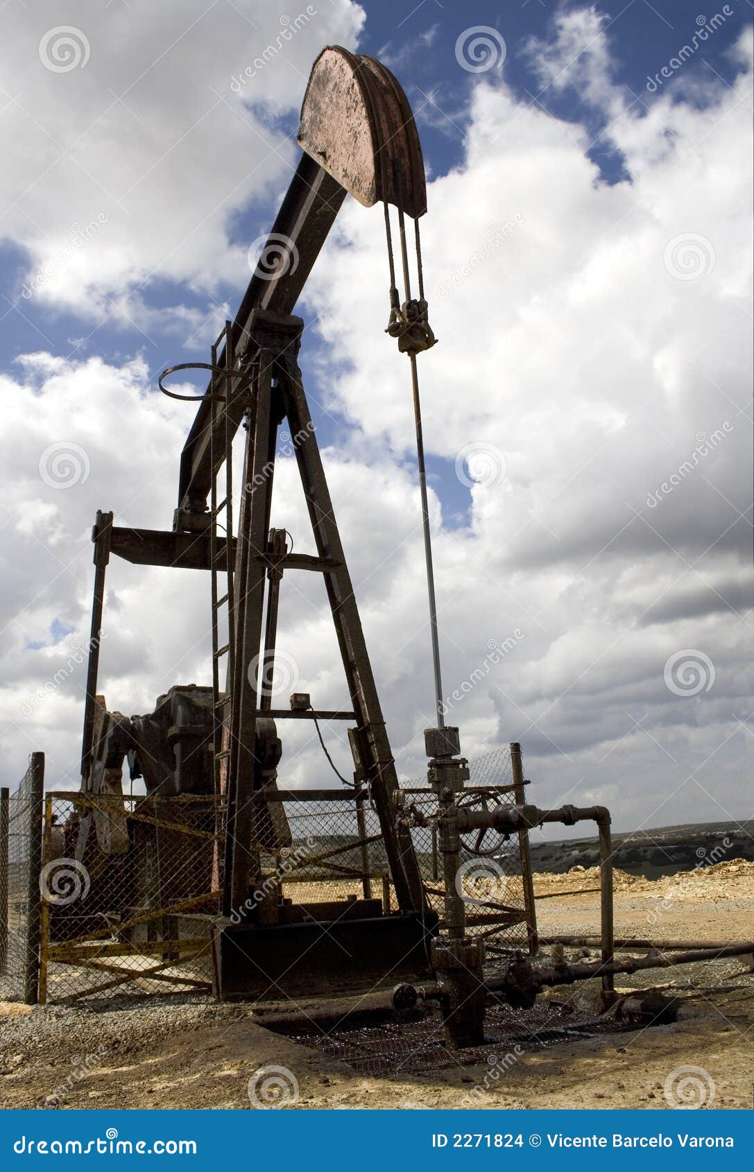 Pumpjack stock photo. Image of industry, pump, business - 2271824