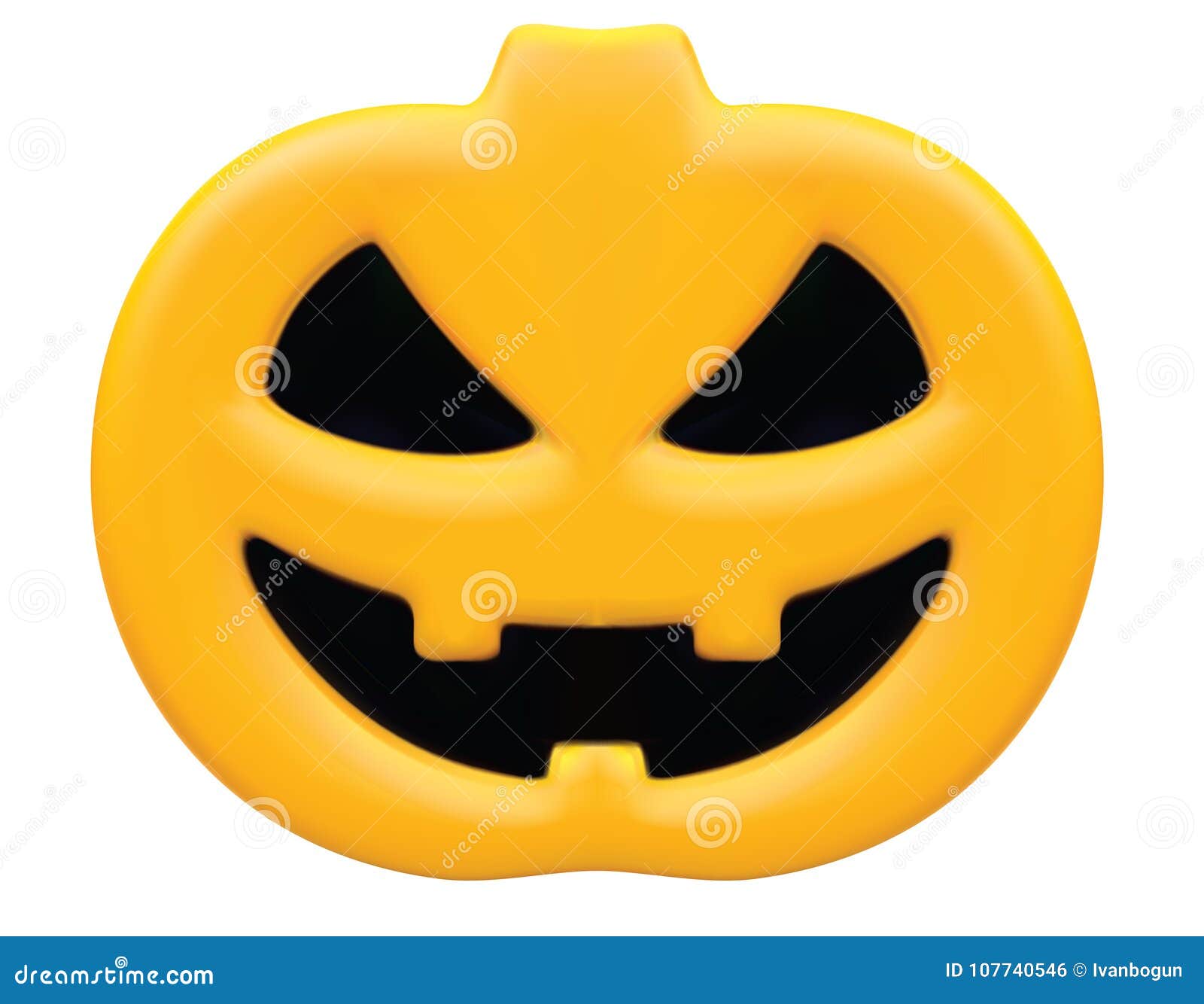 Pumpkin. Angry Facial Expression. Silhouette. Vector Illustration. An ...