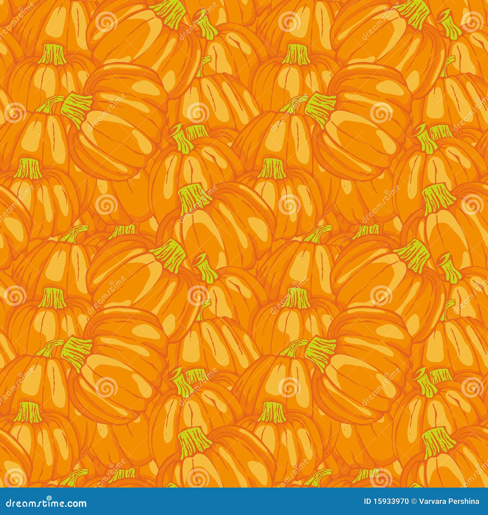 Pumpkin Background Seamless Pattern Stock Vector - Illustration of ...