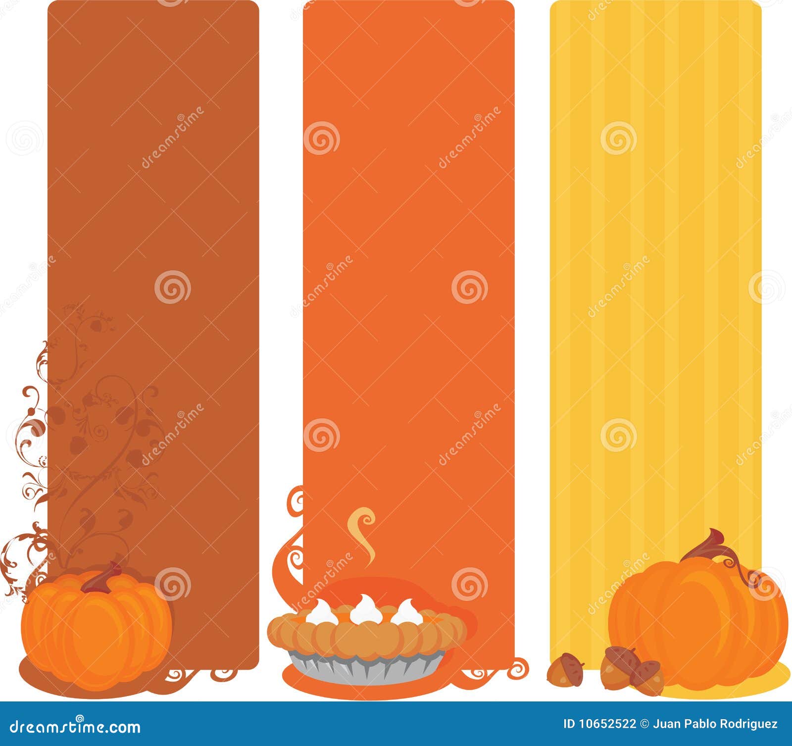 Pumpkin banners stock vector. Illustration of background - 10652522