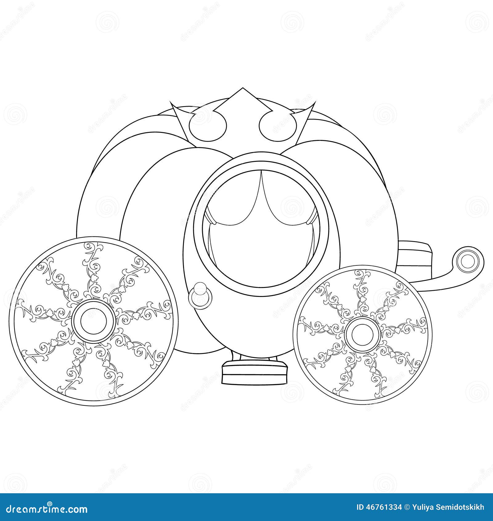 Cinderella Carriage Coloring Page