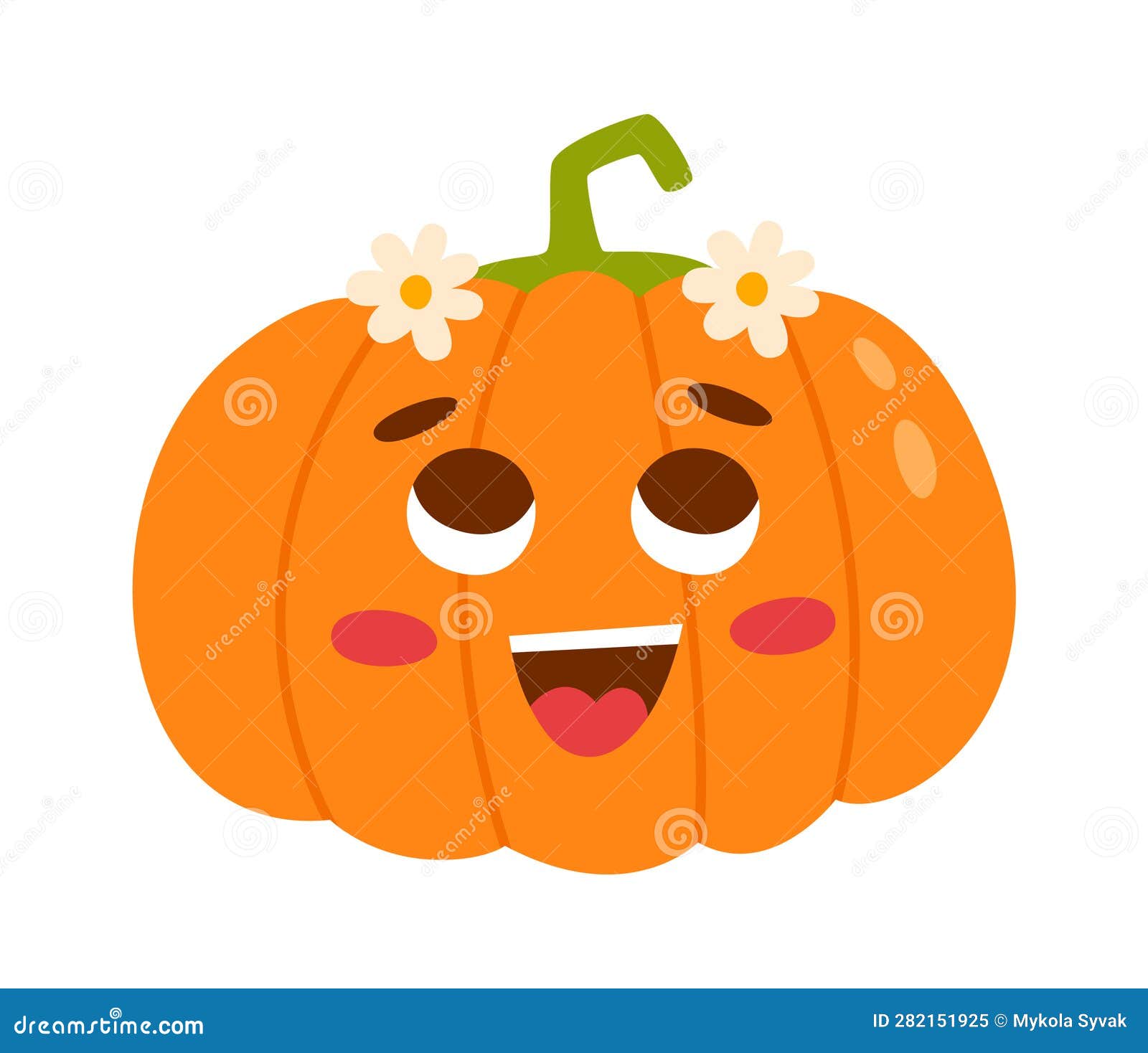 Pumpkin Character Laughing stock vector. Illustration of laugh - 282151925