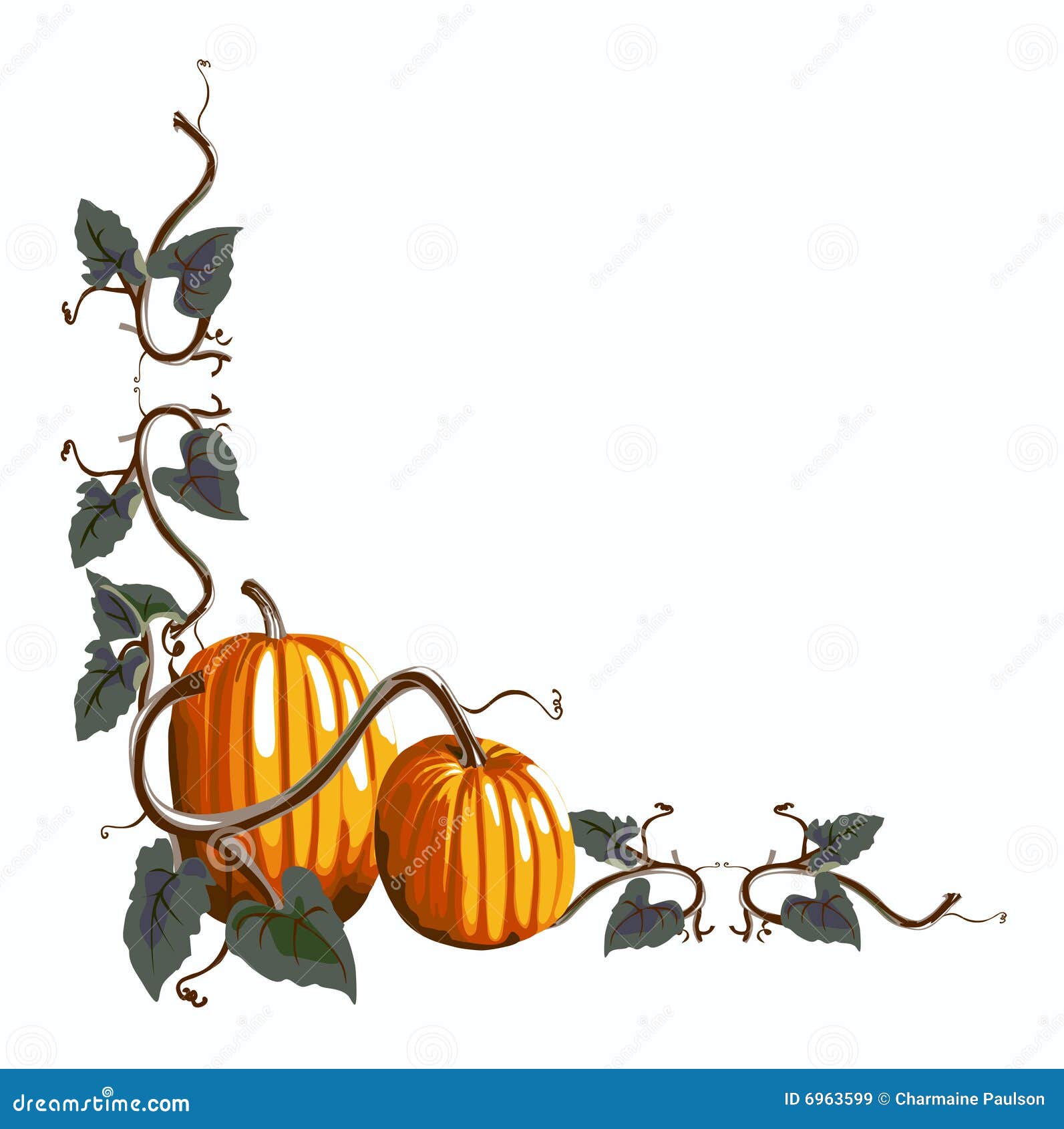 Pumpkin Corner Group stock vector. Illustration of cuisine - 6963599