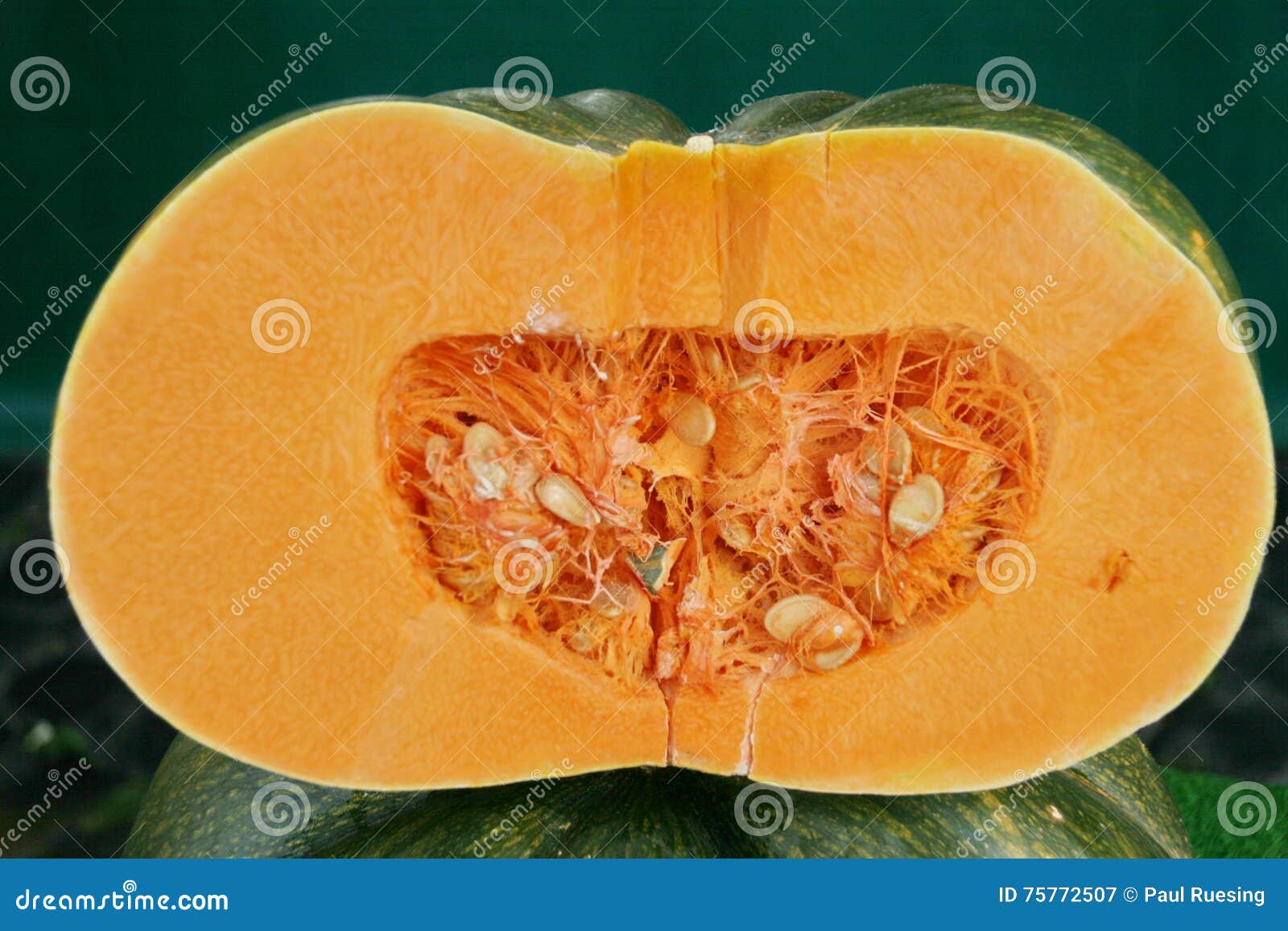 Pumpkin, Cut Open, Cross-section Stock Image - Image of kitchen ...