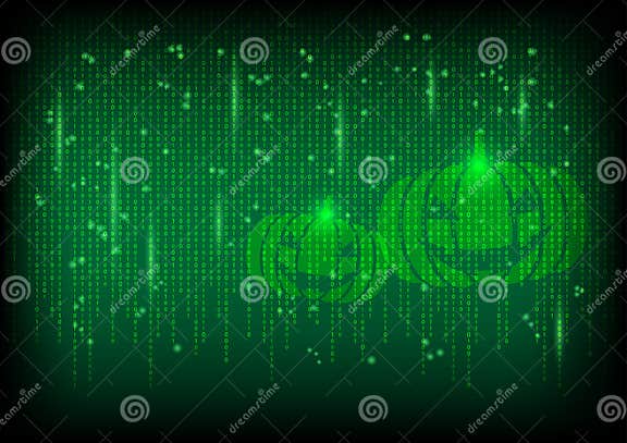 Pumpkin digital code stock vector. Illustration of programming - 289743542