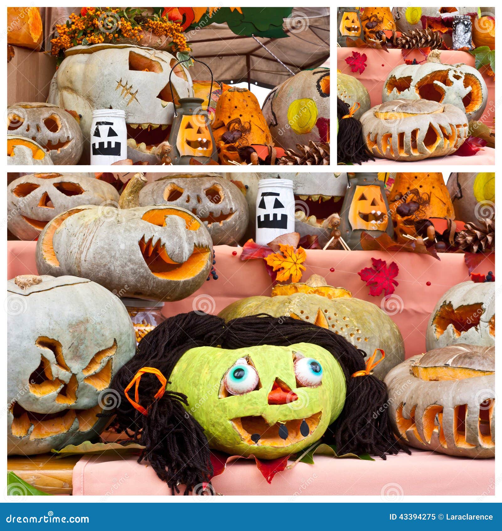 Pumpkin faces stock image. Image of decoration, family - 43394275