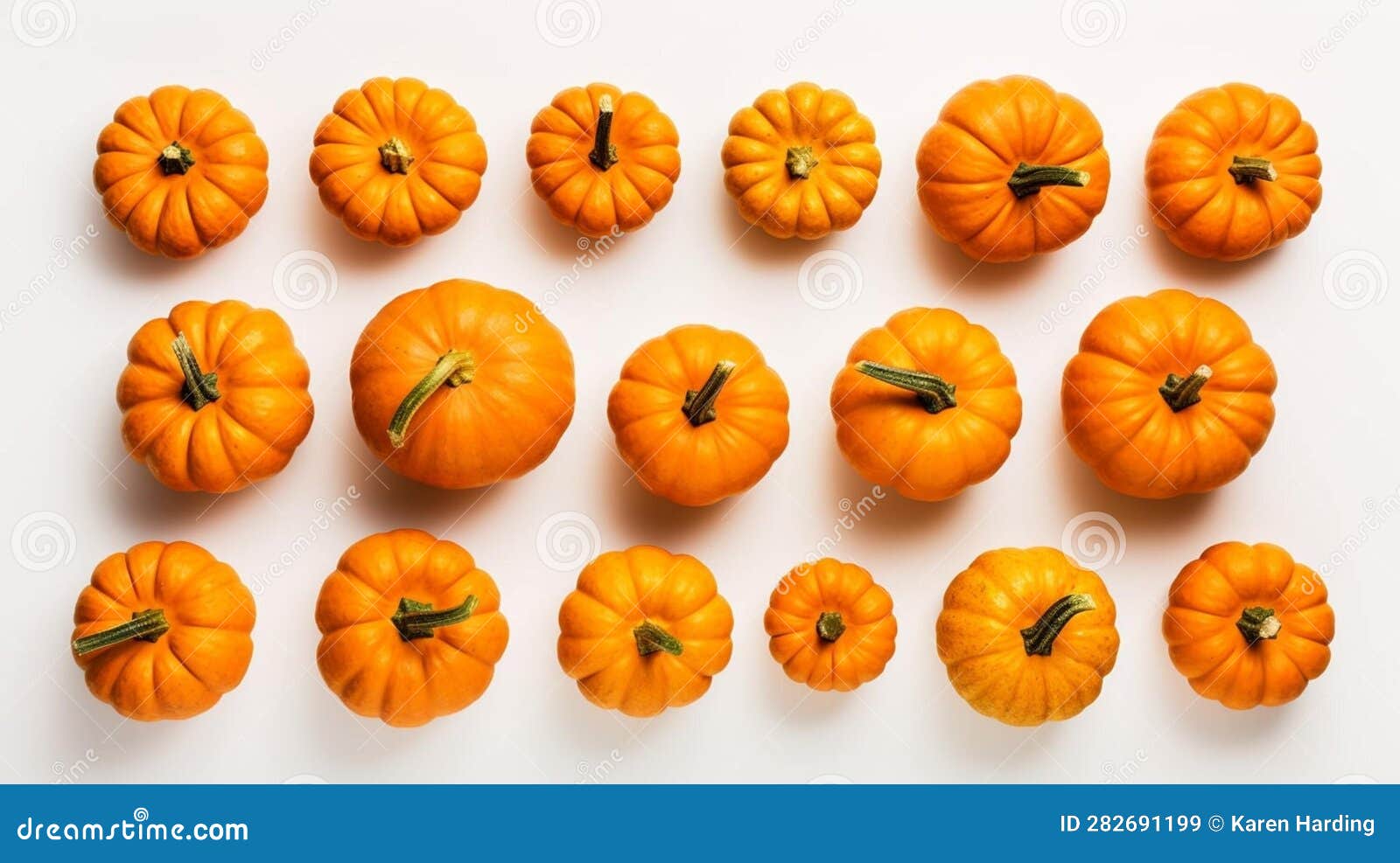 Pumpkin Flat Lay, Halloween Stock Illustration - Illustration of ...