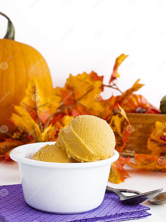 Pumpkin Gelato stock photo. Image of autumn, fabric, kitchenware - 26810430