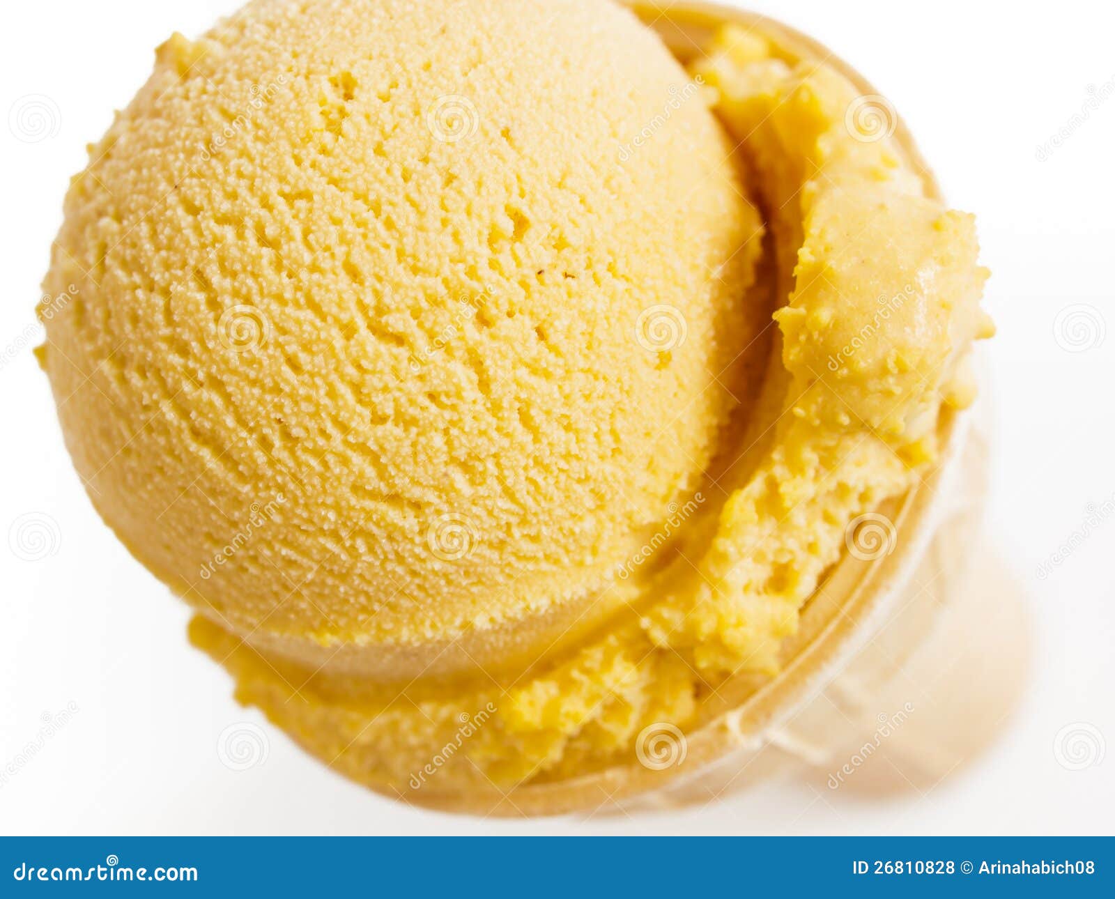 Pumpkin Gelato stock photo. Image of poke, cone, cake - 26810828