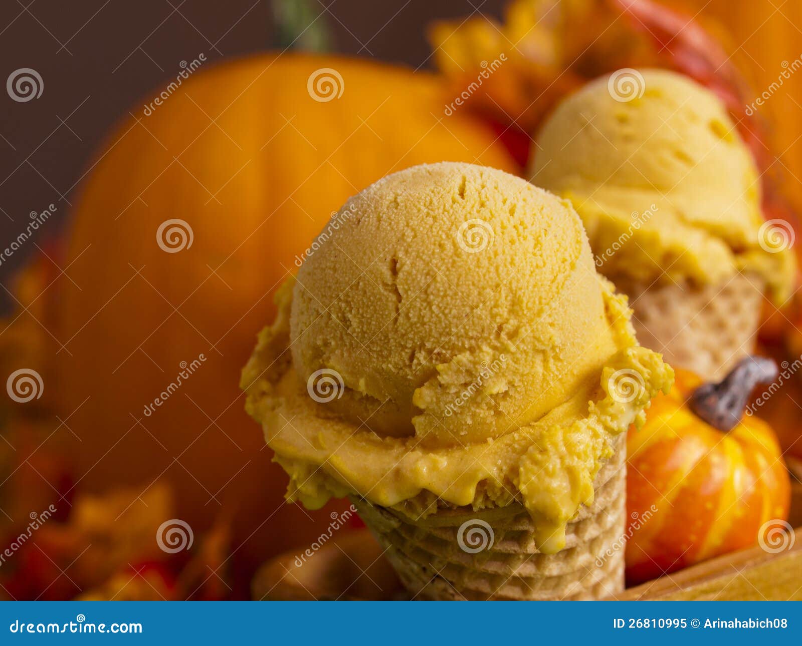 Pumpkin Gelato stock image. Image of food, cream, eating - 26810995