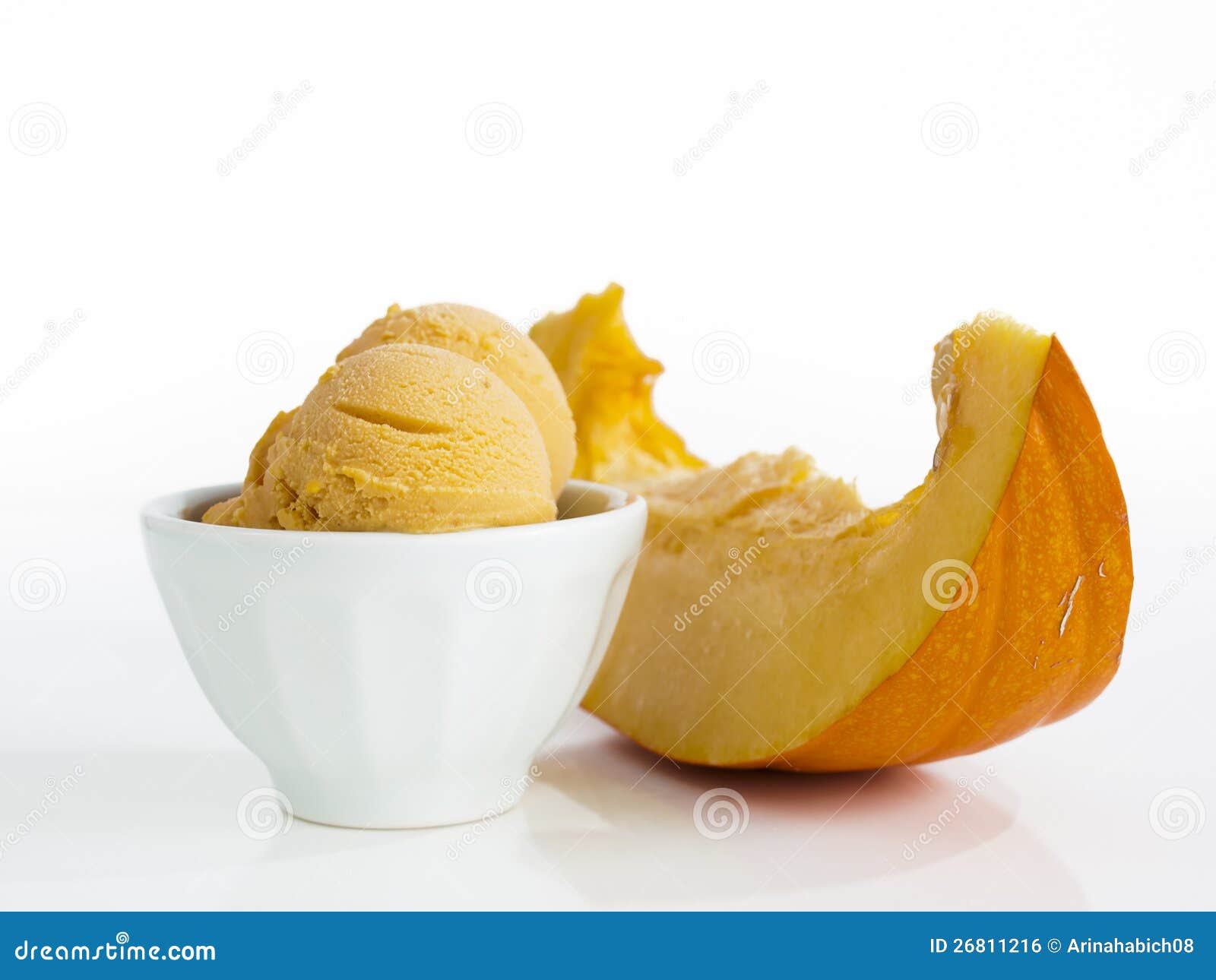Pumpkin Gelato stock photo. Image of edible, gelati, organic - 26811216