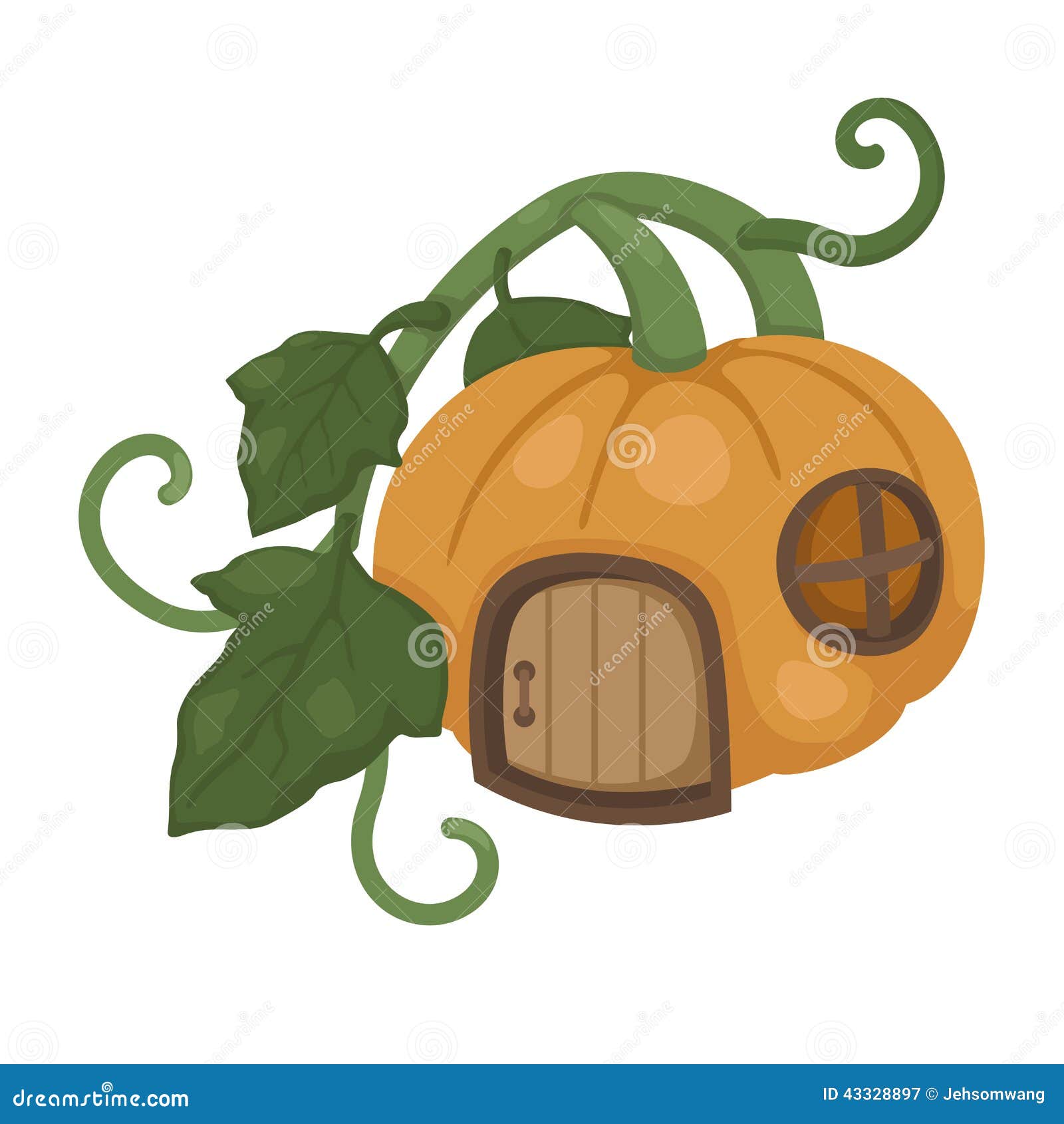 Pumpkin house vector stock vector. Illustration of symbol - 43328897