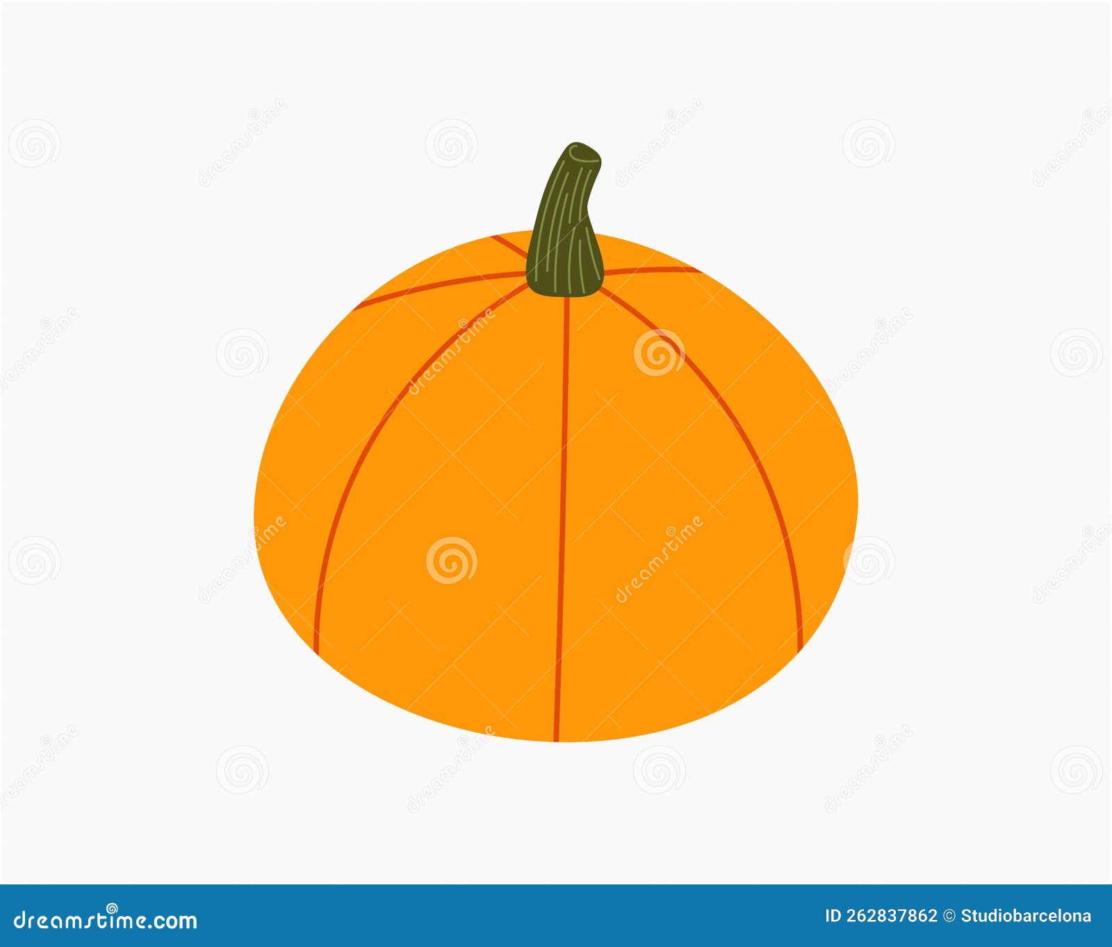 Pumpkin icon drawing stock vector. Illustration of october - 262837862