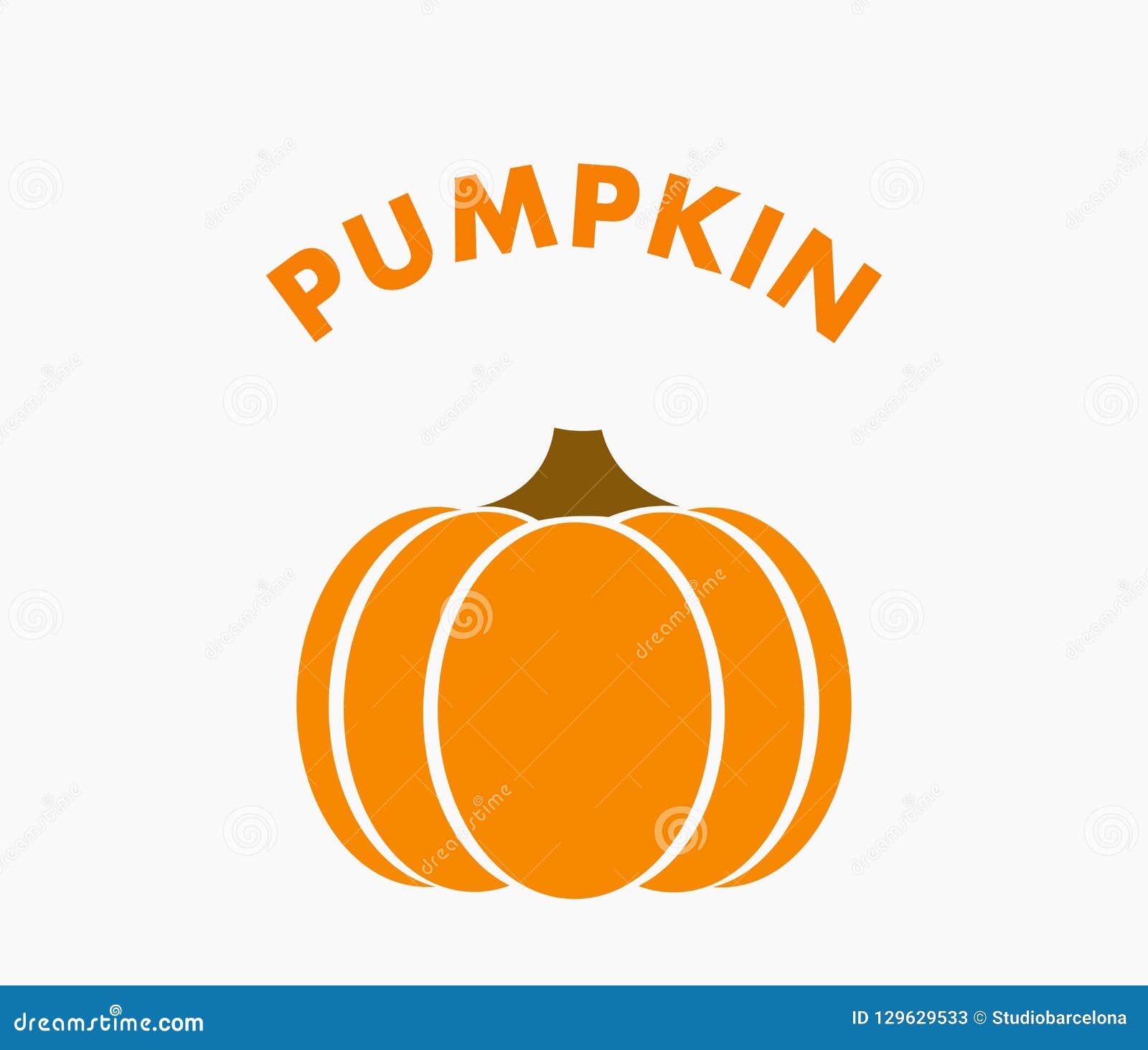 Pumpkin icon symbol stock vector. Illustration of design - 129629533