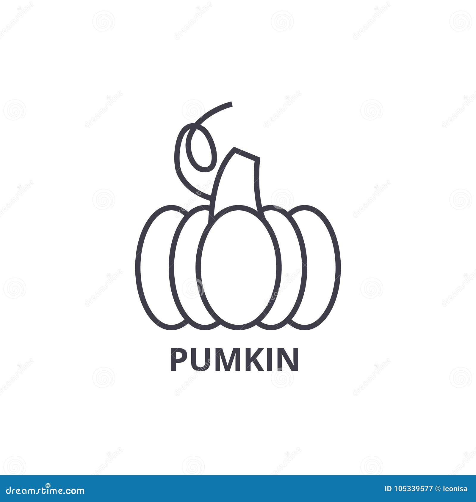 Pumpkin Line Icon, Outline Sign, Linear Symbol, Vector, Flat ... Pumpkin Line Icon, Outline Sign, Linear Symbol, Vector, Flat ...
