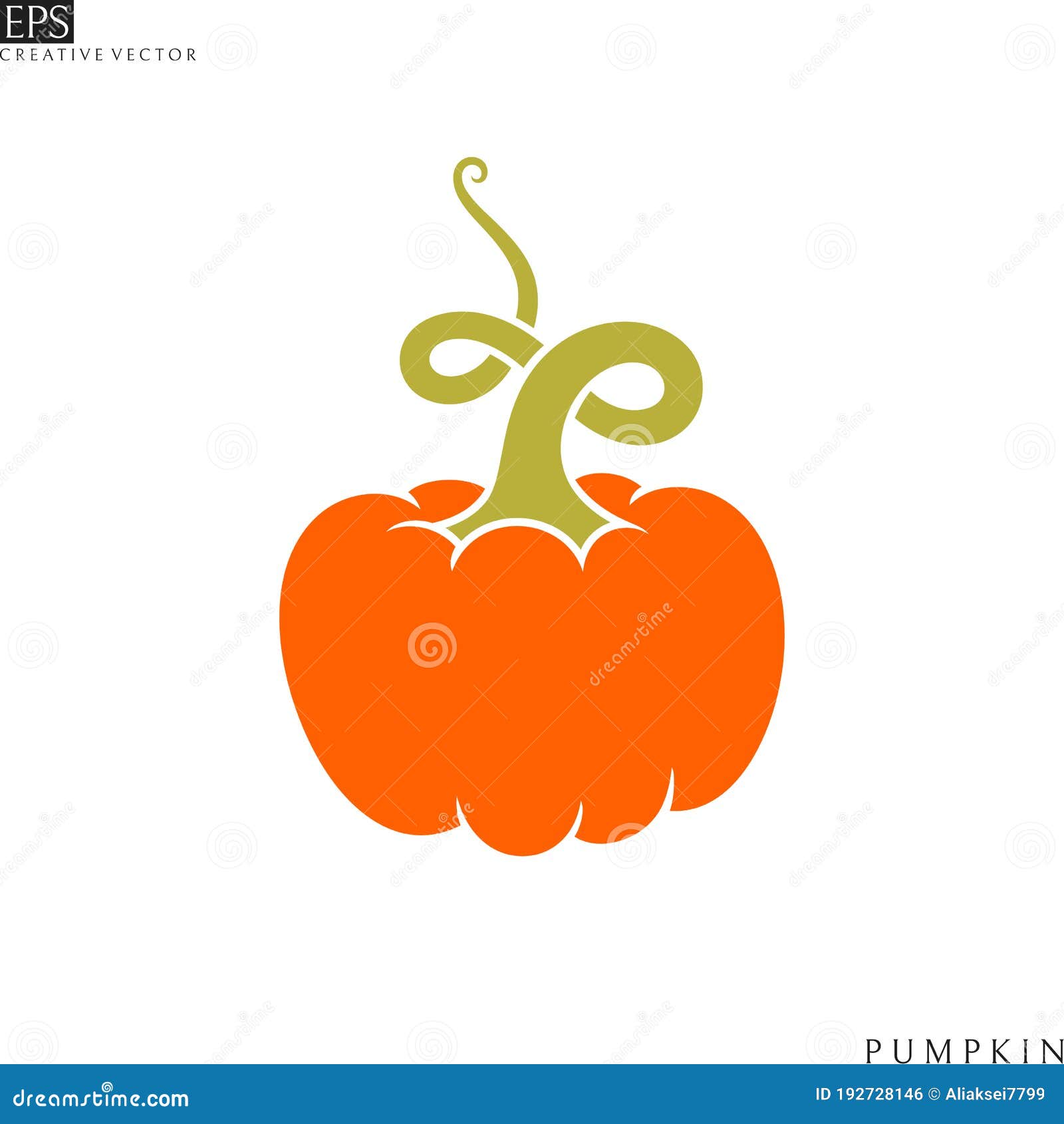 Pumpkin. Logo Cartoon Vector | CartoonDealer.com #160235037