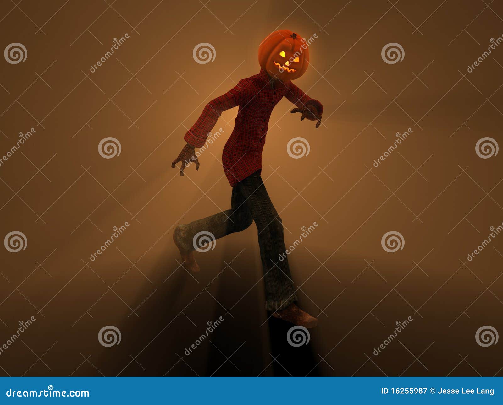 Pumpkin Man stock illustration. Illustration of jack - 16255987