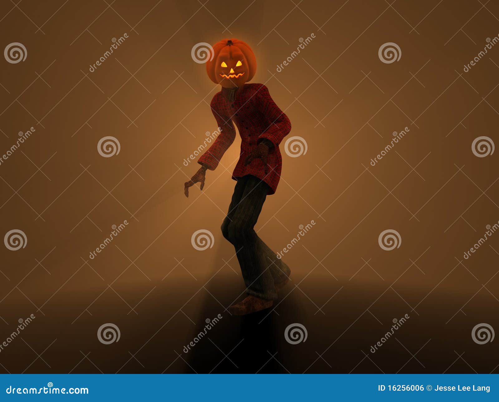 Pumpkin Man stock illustration. Illustration of silly - 16256006