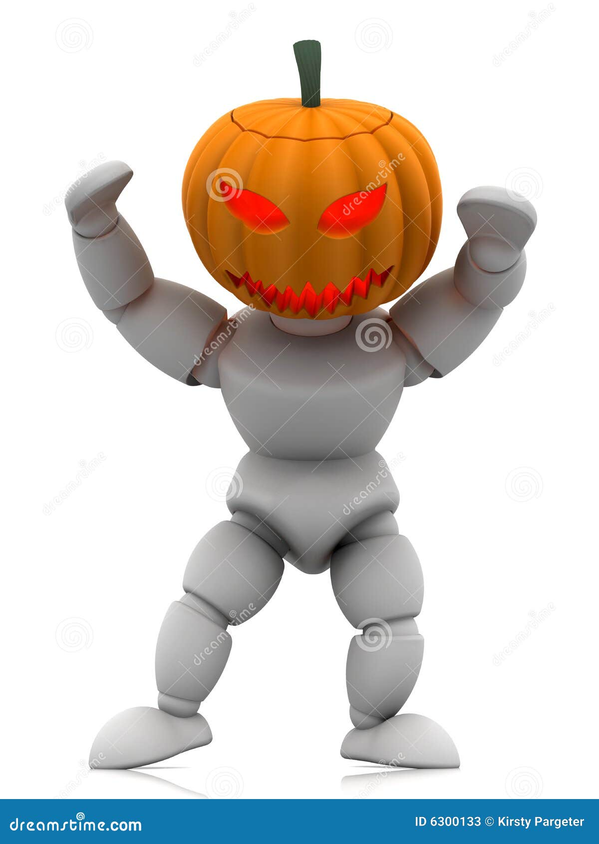 Pumpkin man stock illustration. Illustration of pumpkin - 6300133