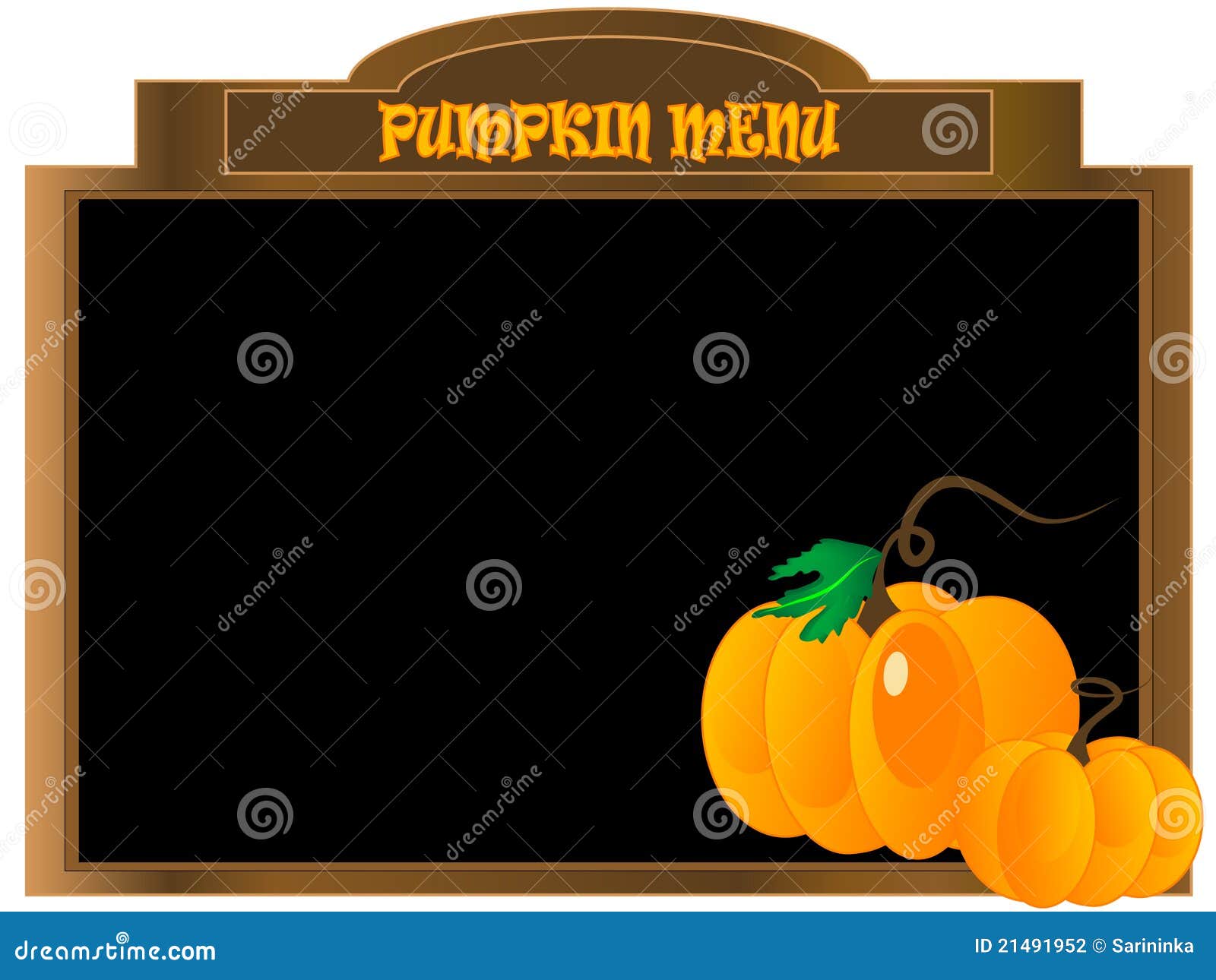 Pumpkin menu stock vector. Illustration of restaurant - 21491952