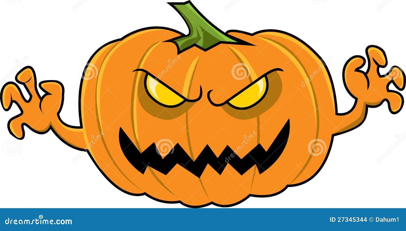 Pumpkin Monster stock illustration. Illustration of cartoon - 27345344
