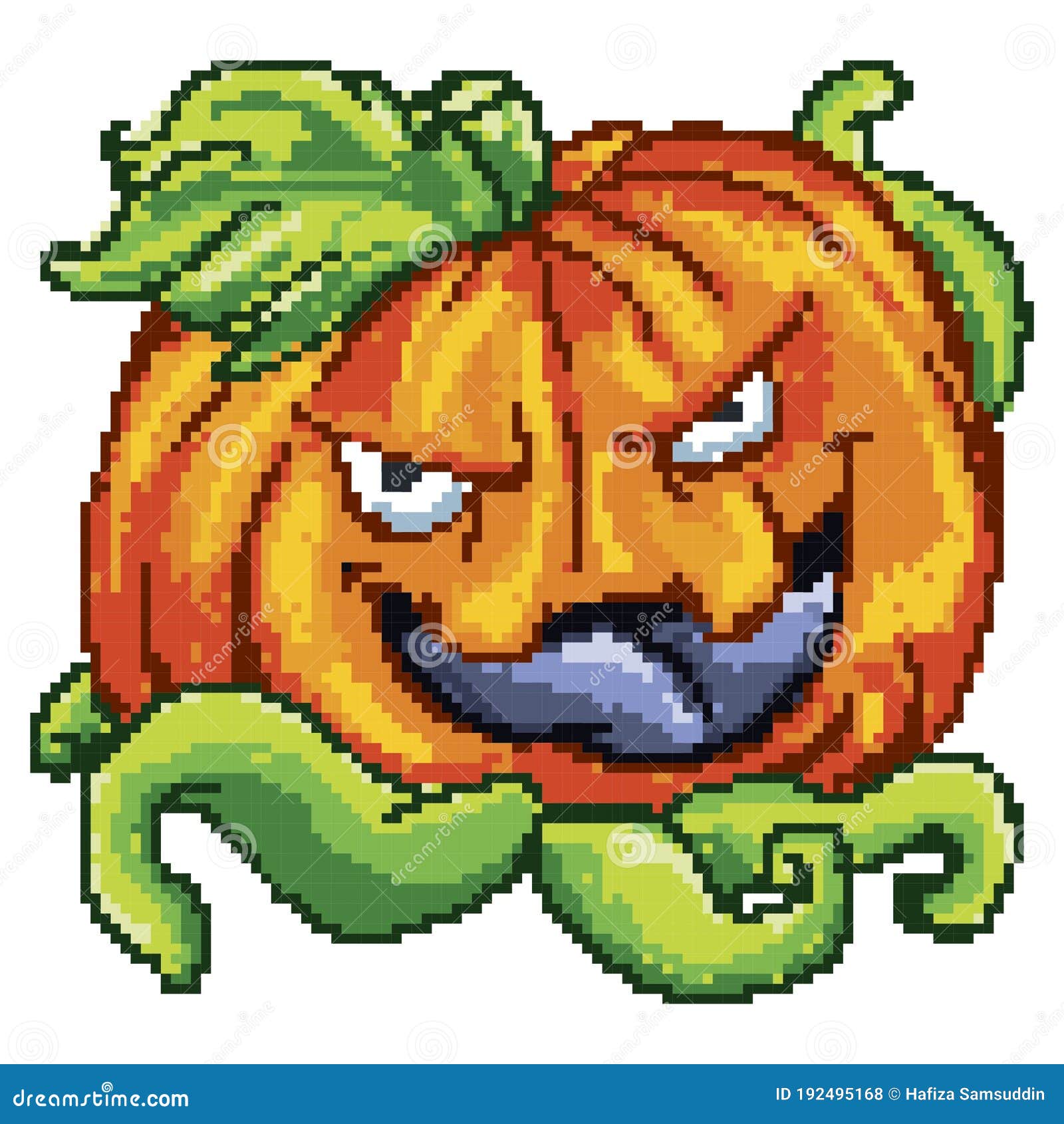 Pumpkin Monster. Vector Illustration Decorative Design Stock Vector ...
