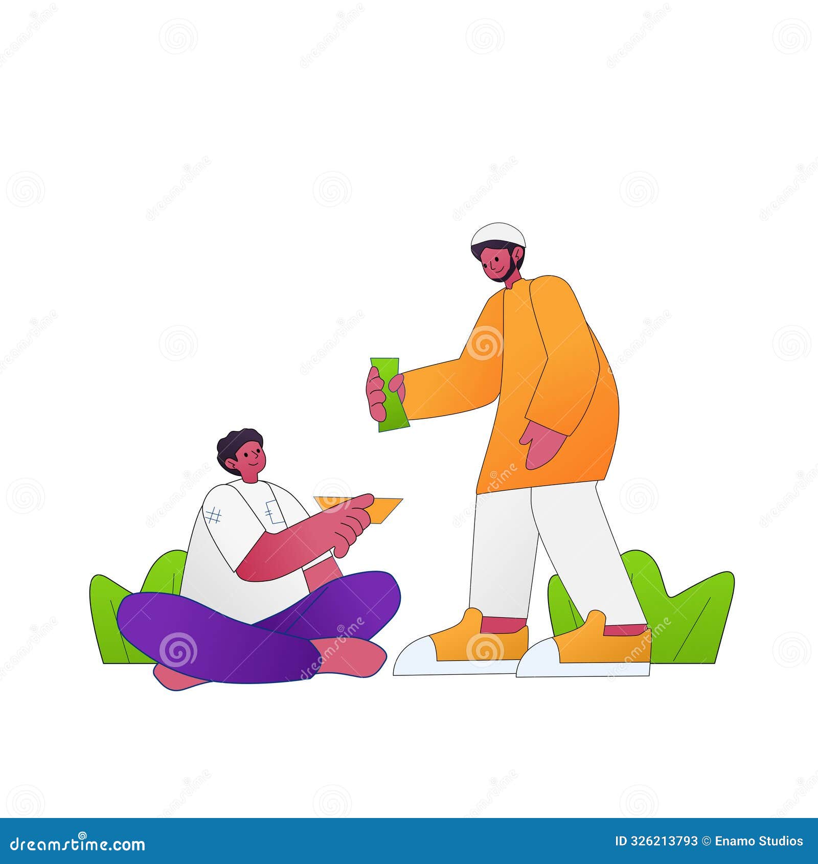 Charity: Acts of Kindness and Generosity Stock Illustration ...