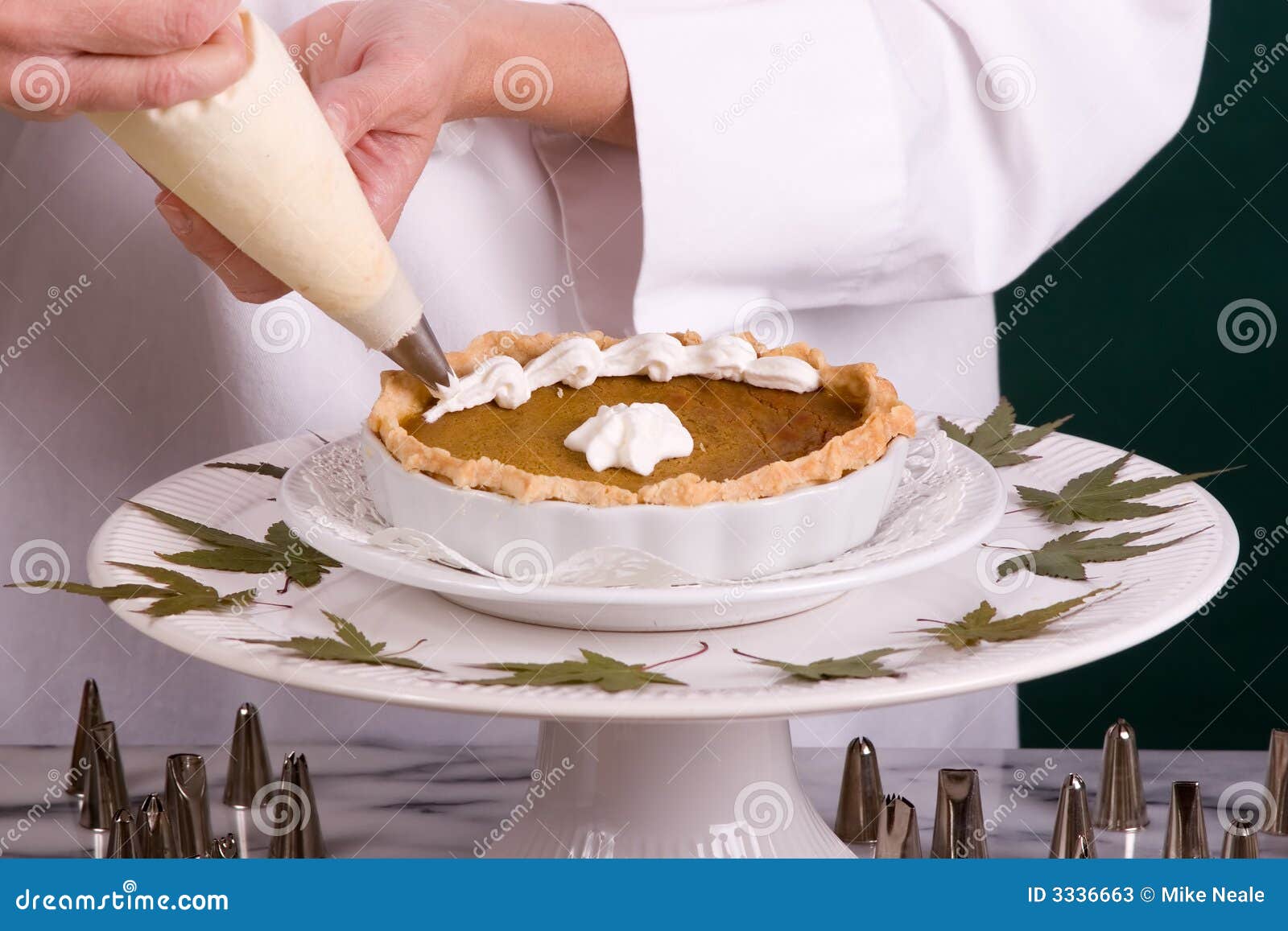 Pumpkin Pie Piping stock image. Image of marble, maple - 3336663