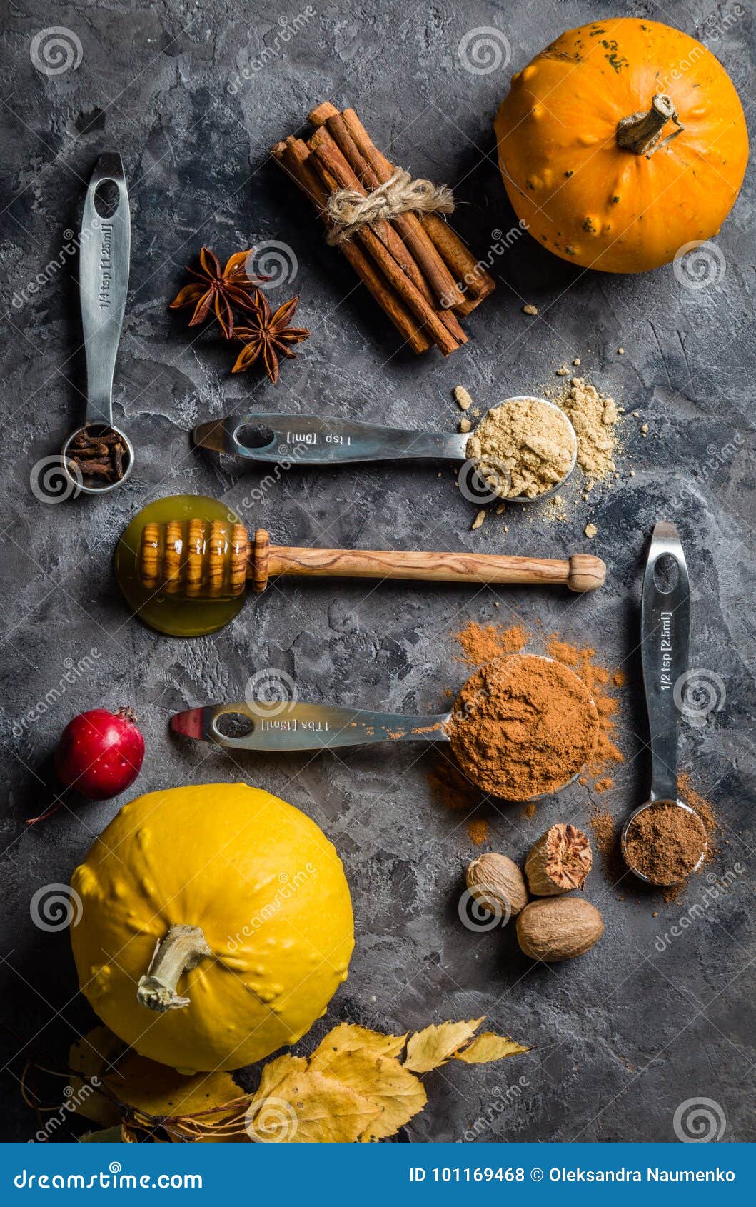 Pumpkin Pie Spices in Measuring Cups Stock Photo - Image of spice ...