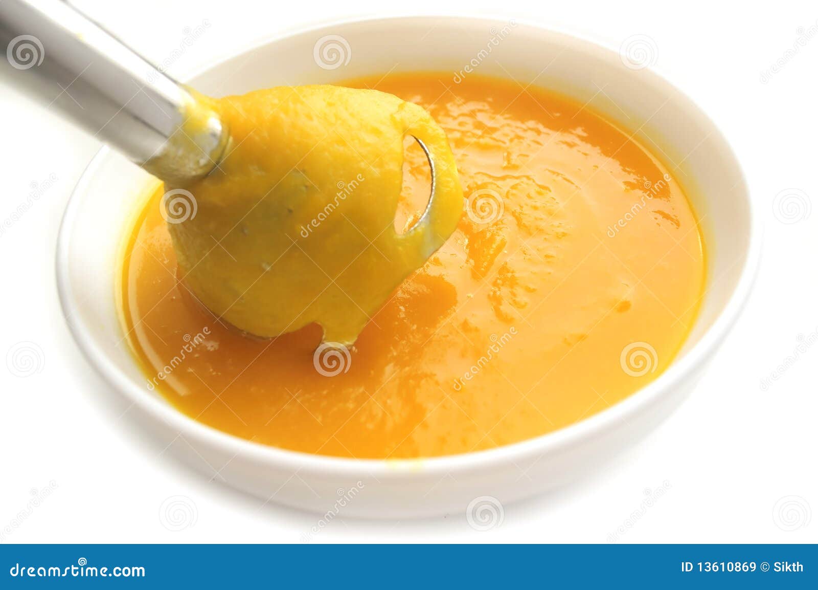 Pumpkin Puree stock image. Image of device, cooking, dishware - 13610869