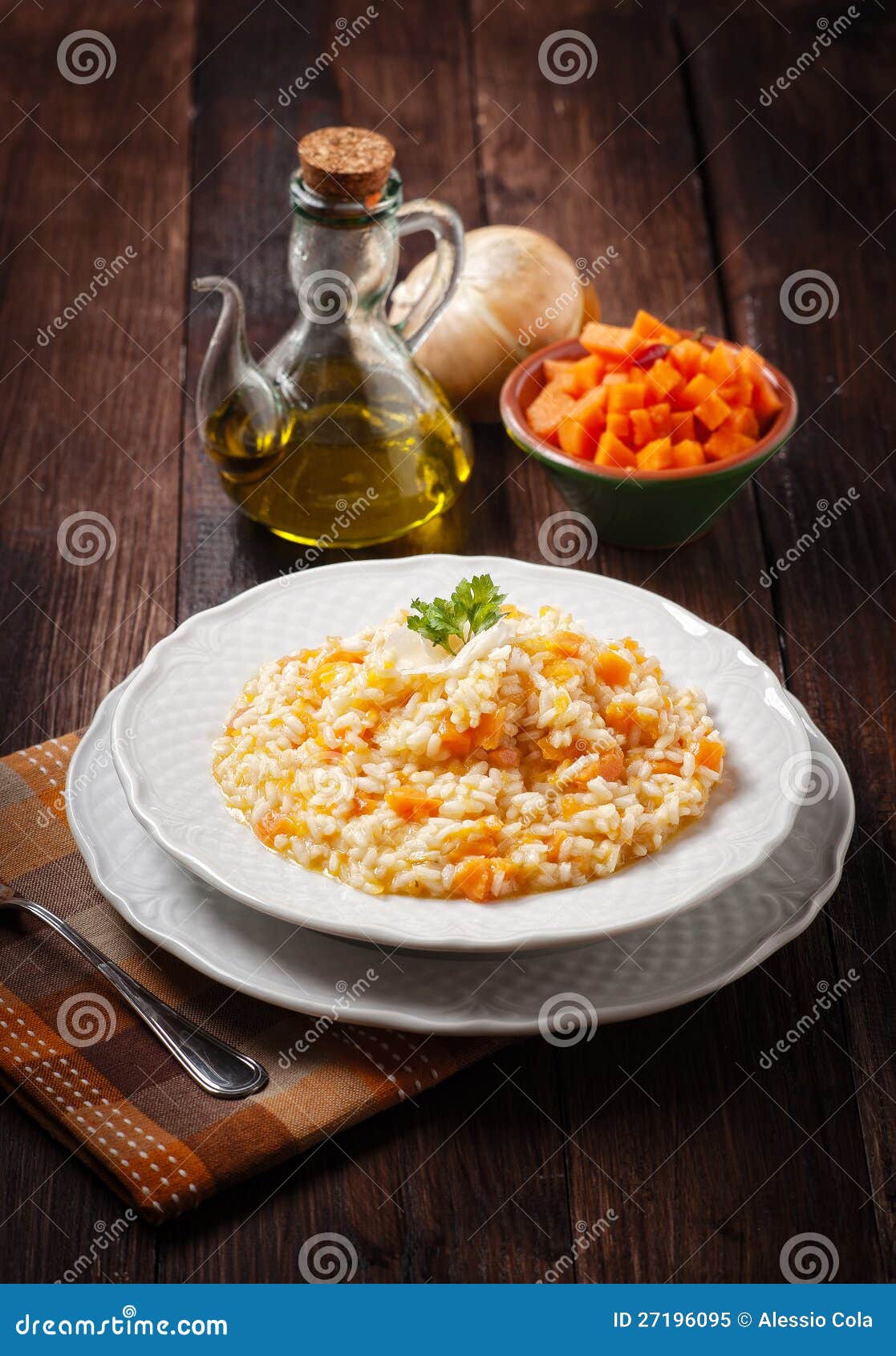 Pumpkin Risotto stock image. Image of traditional, rustic - 27196095