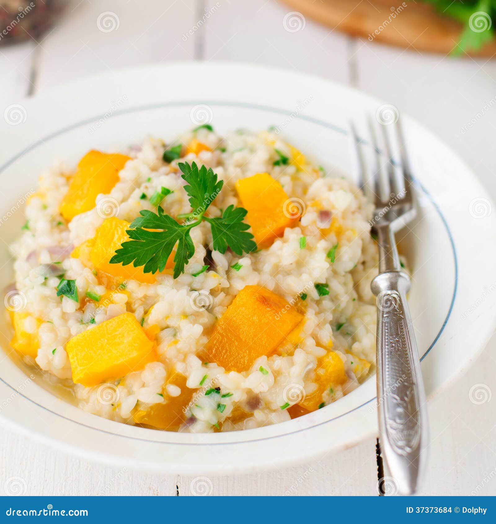 Pumpkin Risotto stock photo. Image of leaf, fall, parmesan - 37373684