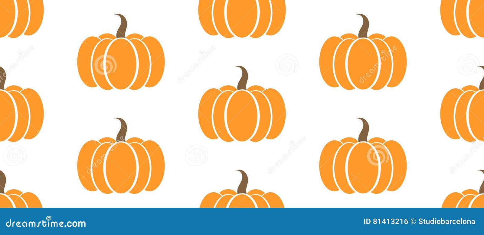 Pumpkin seamless pattern stock vector. Illustration of fall - 81413216