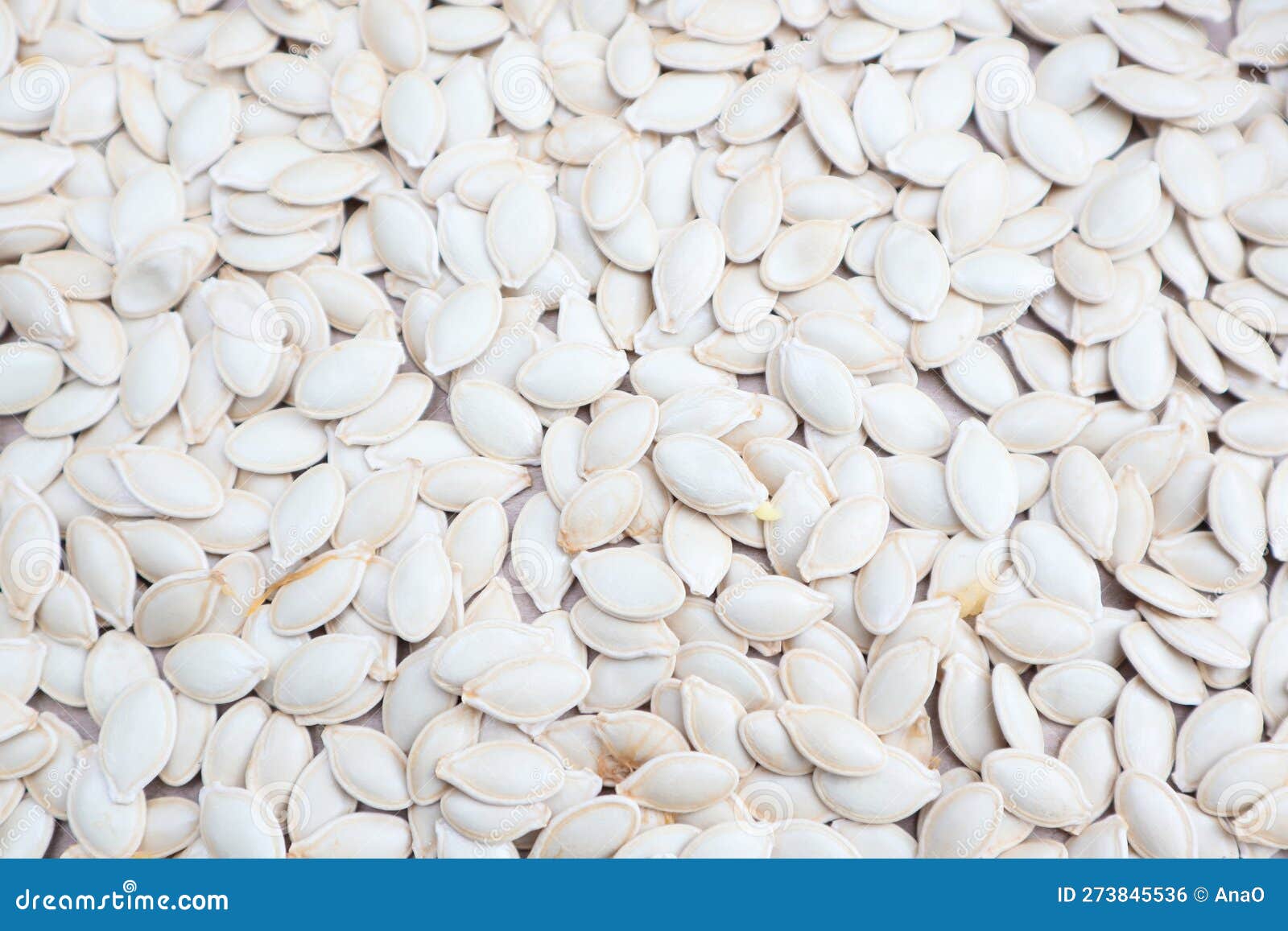 Pumpkin Seeds Background on Craft Paper Surface Stock Photo - Image of ...