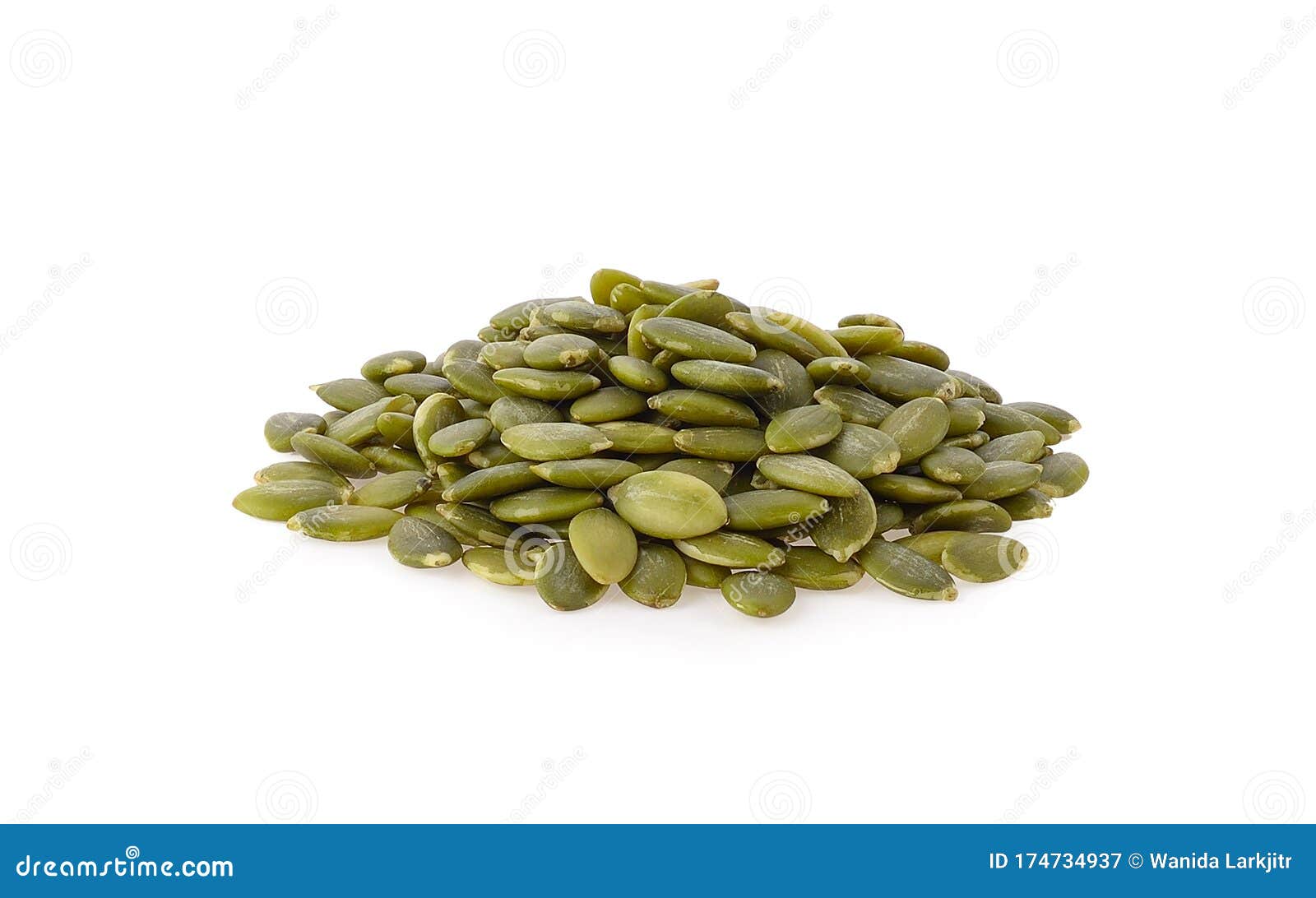 Pumpkin Seeds on White Background Stock Image - Image of snack, tasty ...
