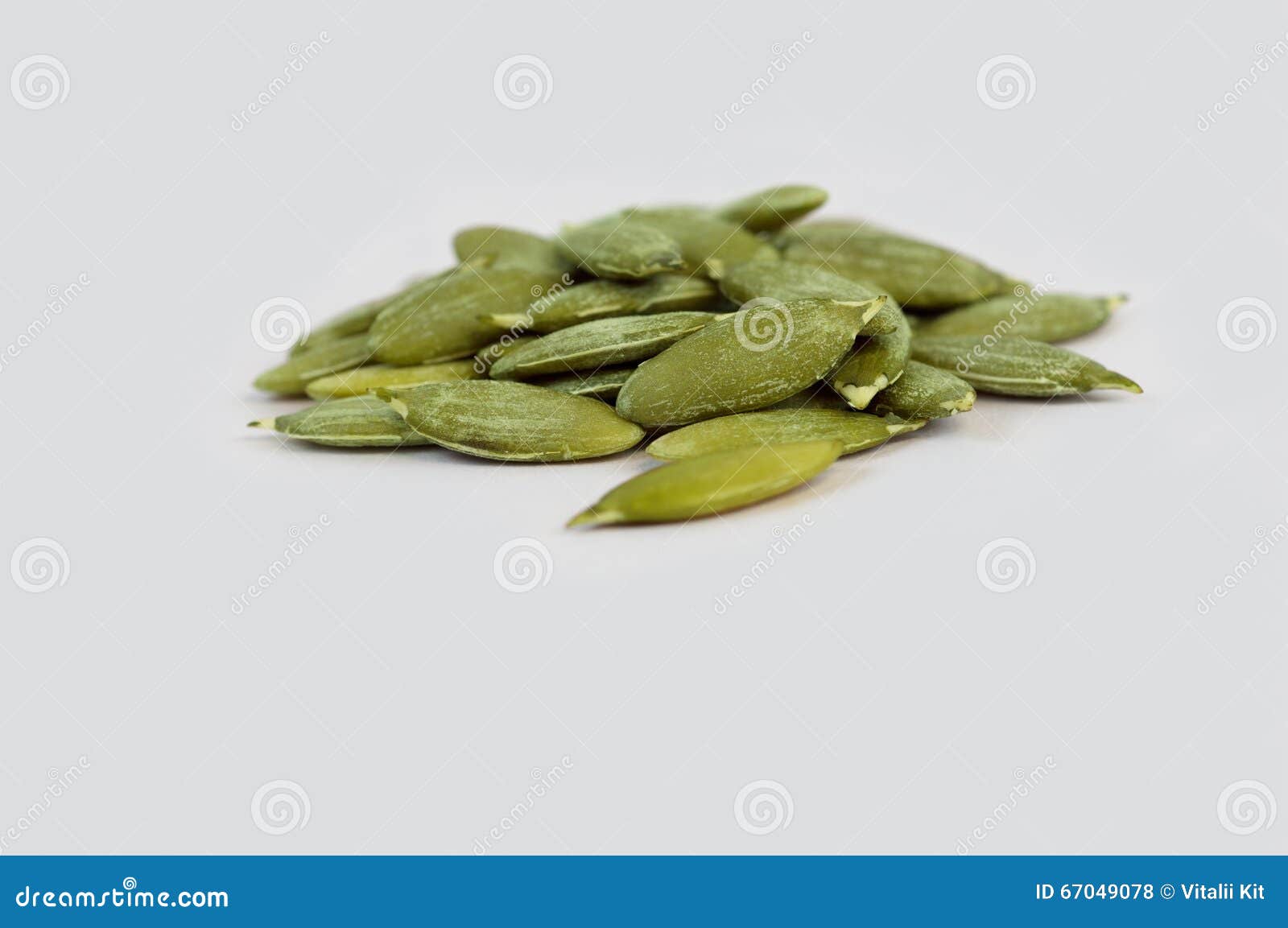 Pumpkin Seeds on a White Background Stock Photo - Image of ingredient ...