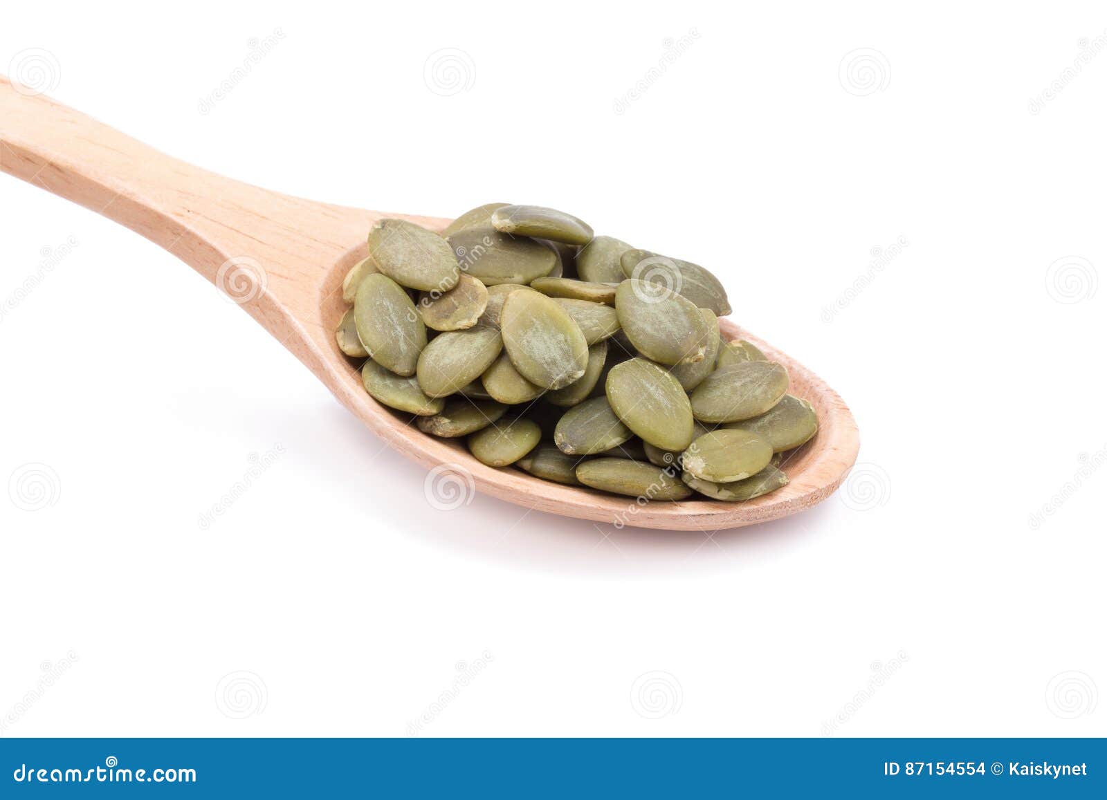Pumpkin Seeds on a White Background. Stock Photo - Image of white ...