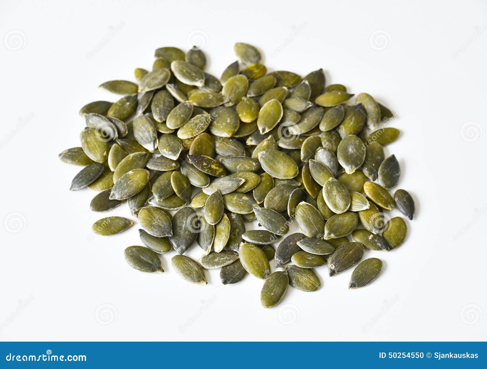 Pumpkin Seeds on White Background Stock Photo - Image of group, snack ...
