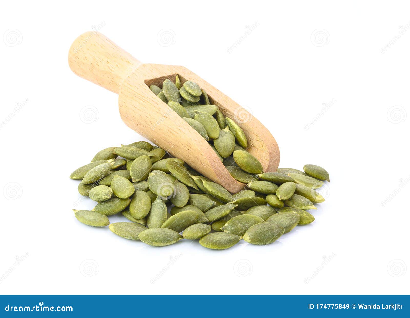Pumpkin Seeds on White Background Stock Image - Image of pumpkin, group ...