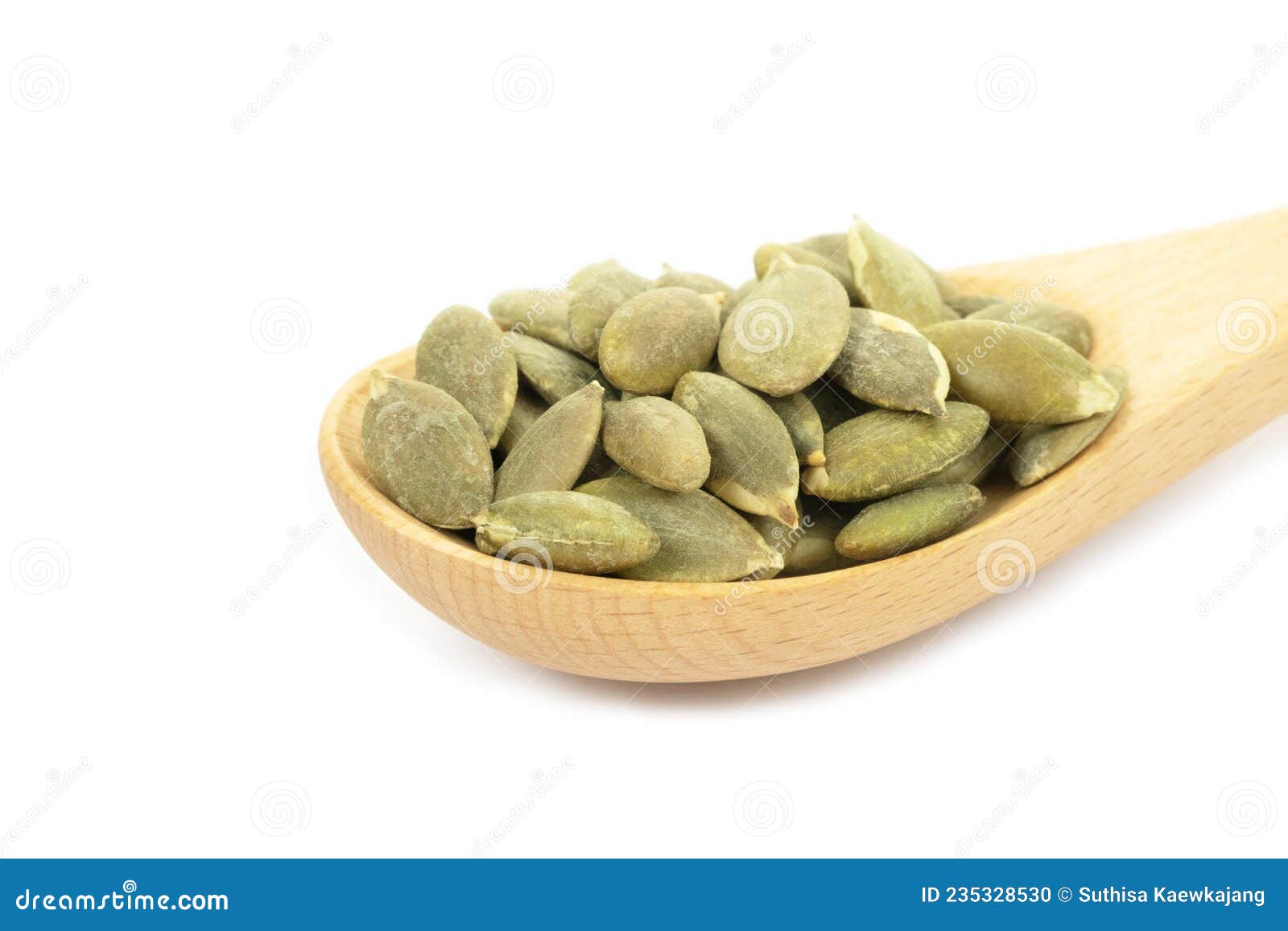 Pumpkin Seeds on a White Background Stock Photo - Image of peel ...