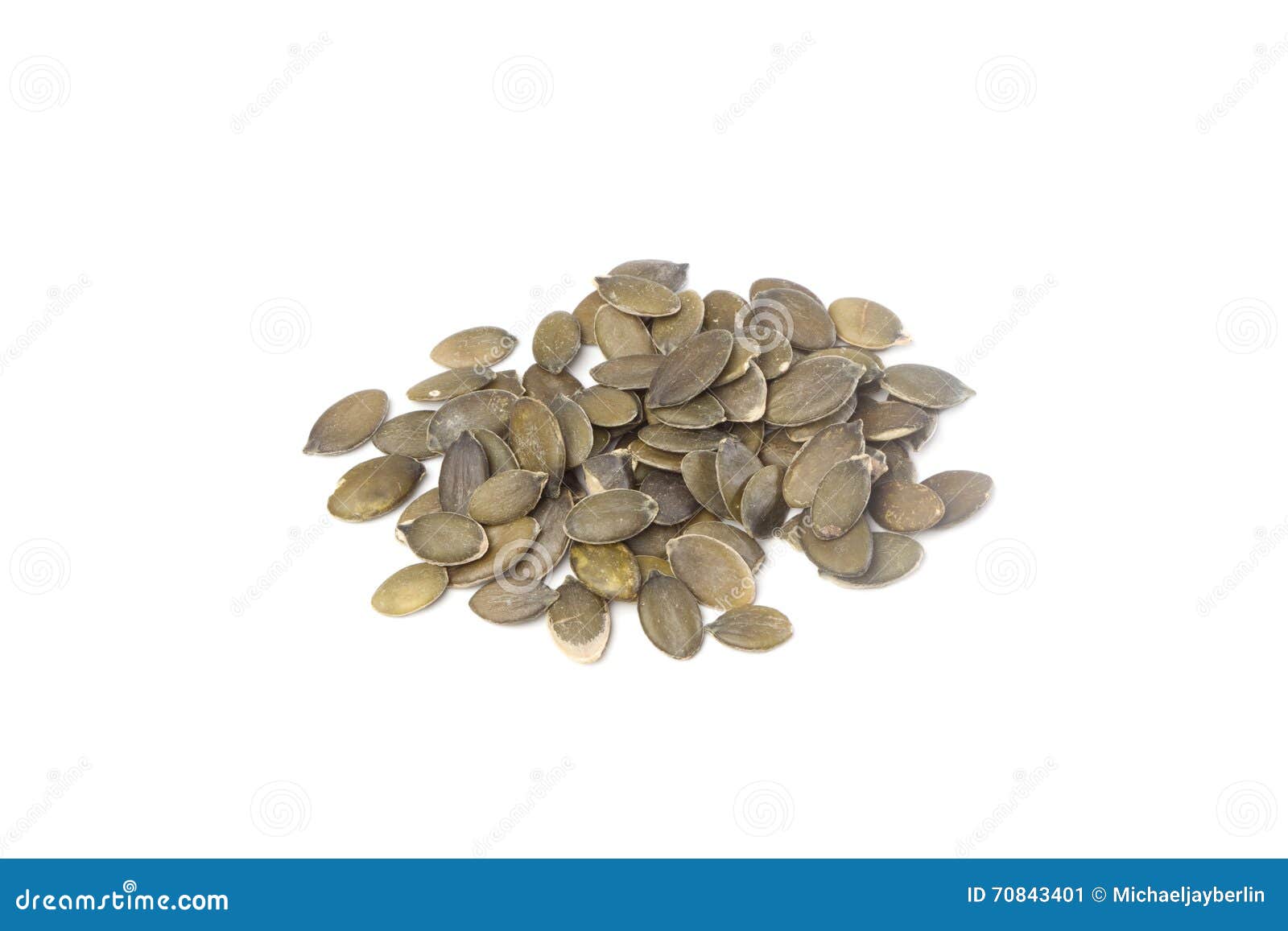 Pumpkin Seeds on White Background Stock Image - Image of core, seeds ...