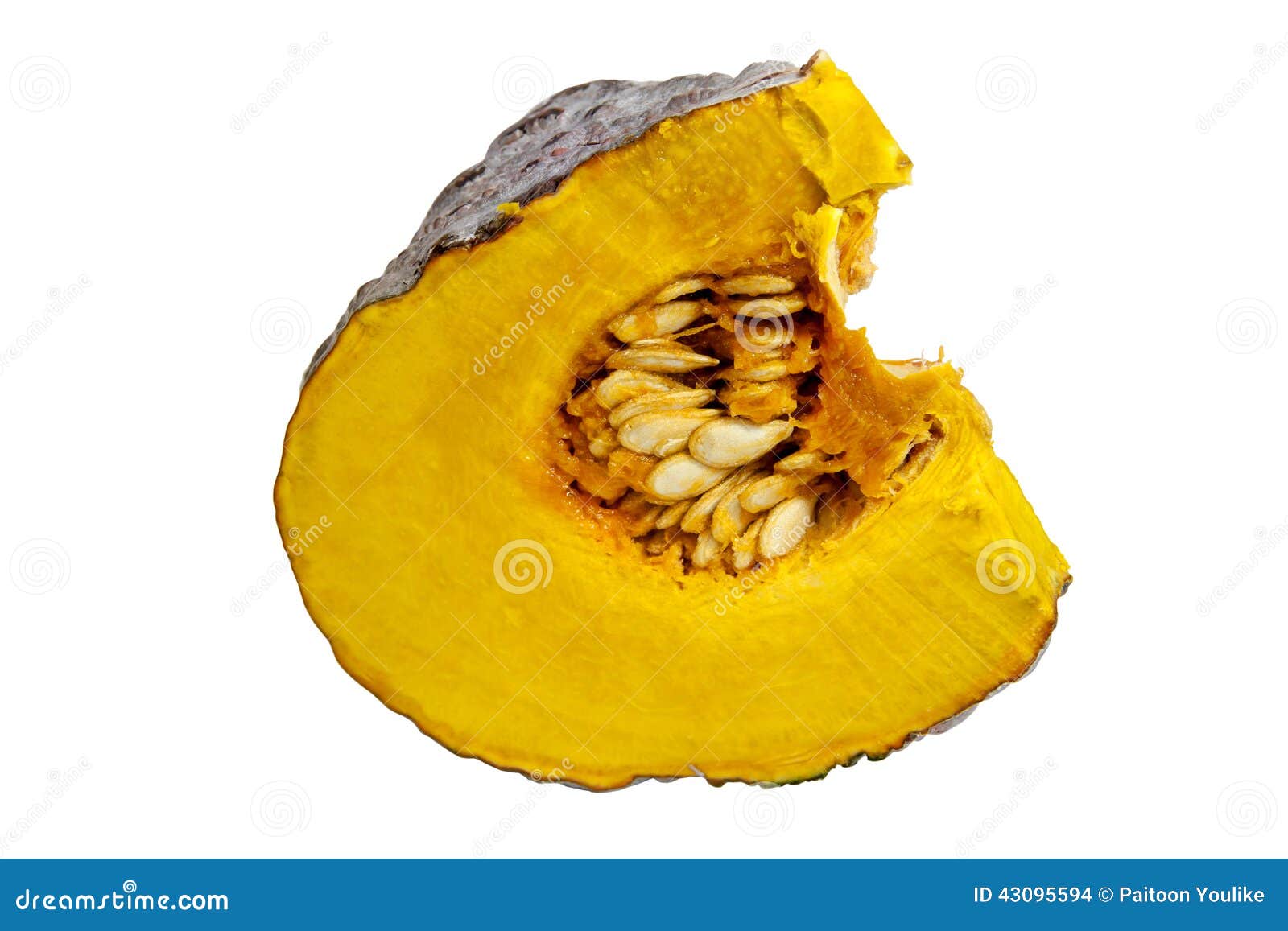 Pumpkin slice stock photo. Image of isolated, food, shot - 43095594