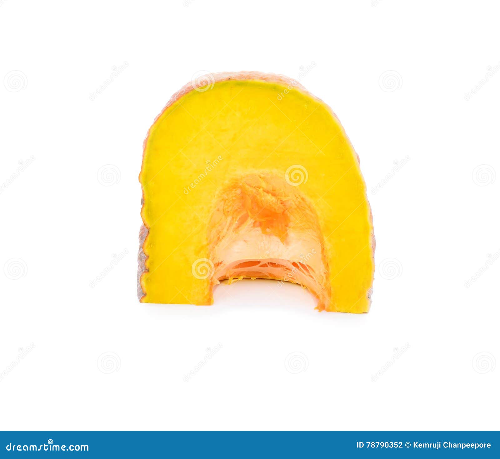 Pumpkin slice isolated stock photo. Image of piece, slice - 78790352