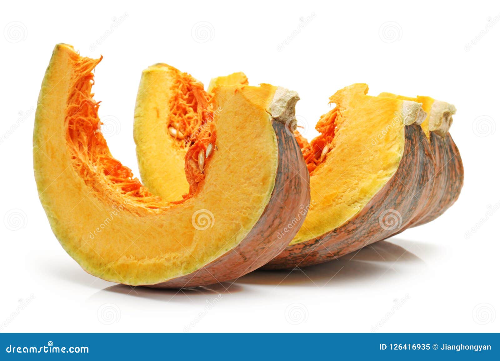 Pumpkin slice stock image. Image of food, gourd, autumn - 126416935