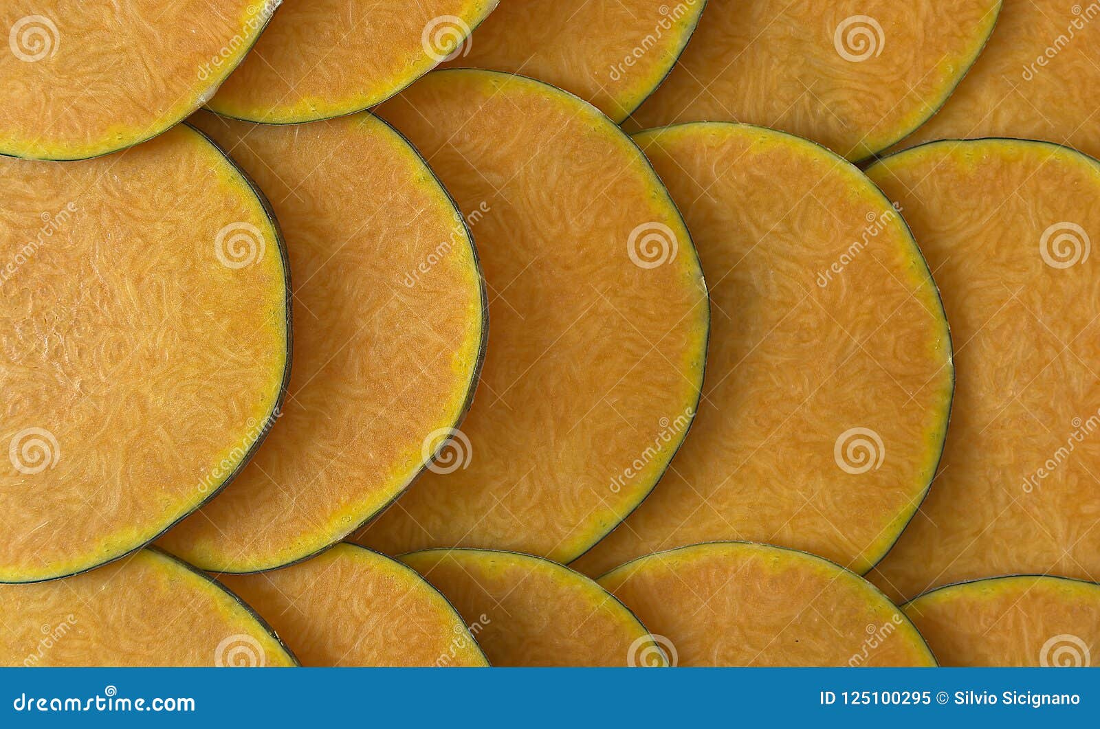 Pumpkin slices cut thin stock image. Image of october - 125100295