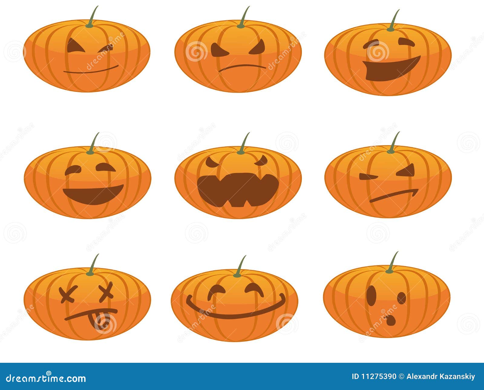 Pumpkin smiles stock vector. Illustration of design, evil - 11275390