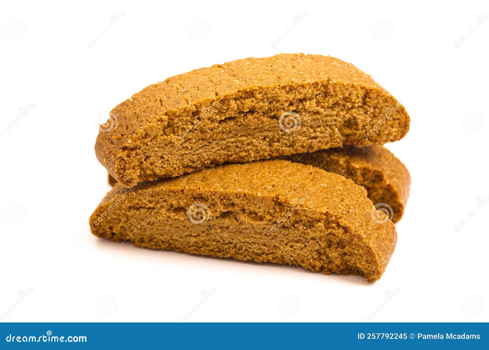 Pumpkin Spice Biscotti on a White Background Stock Image - Image of ...