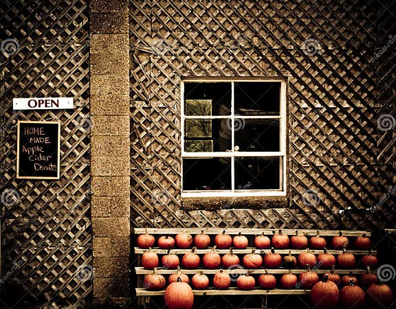 Pumpkin Stand stock photo. Image of signs, york, homemade - 25419938